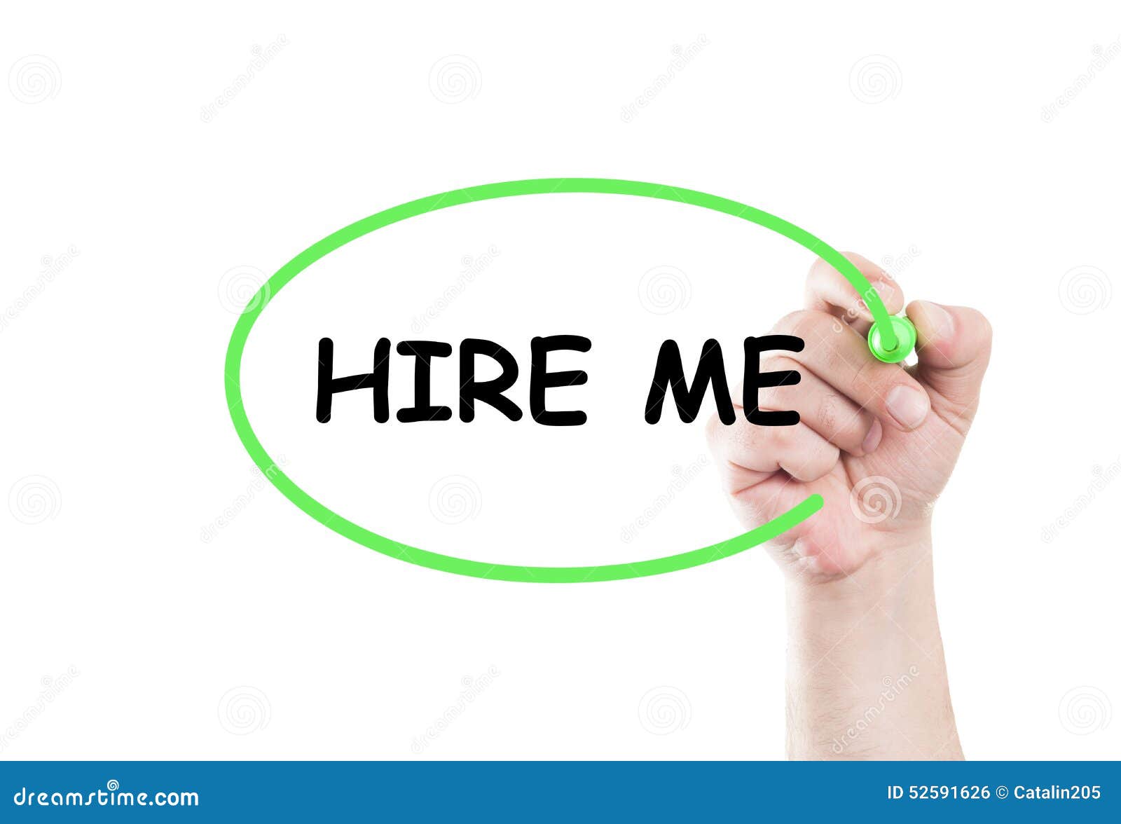 Hire me stock photo. Image of isolated, conceptual, employee - 52591626