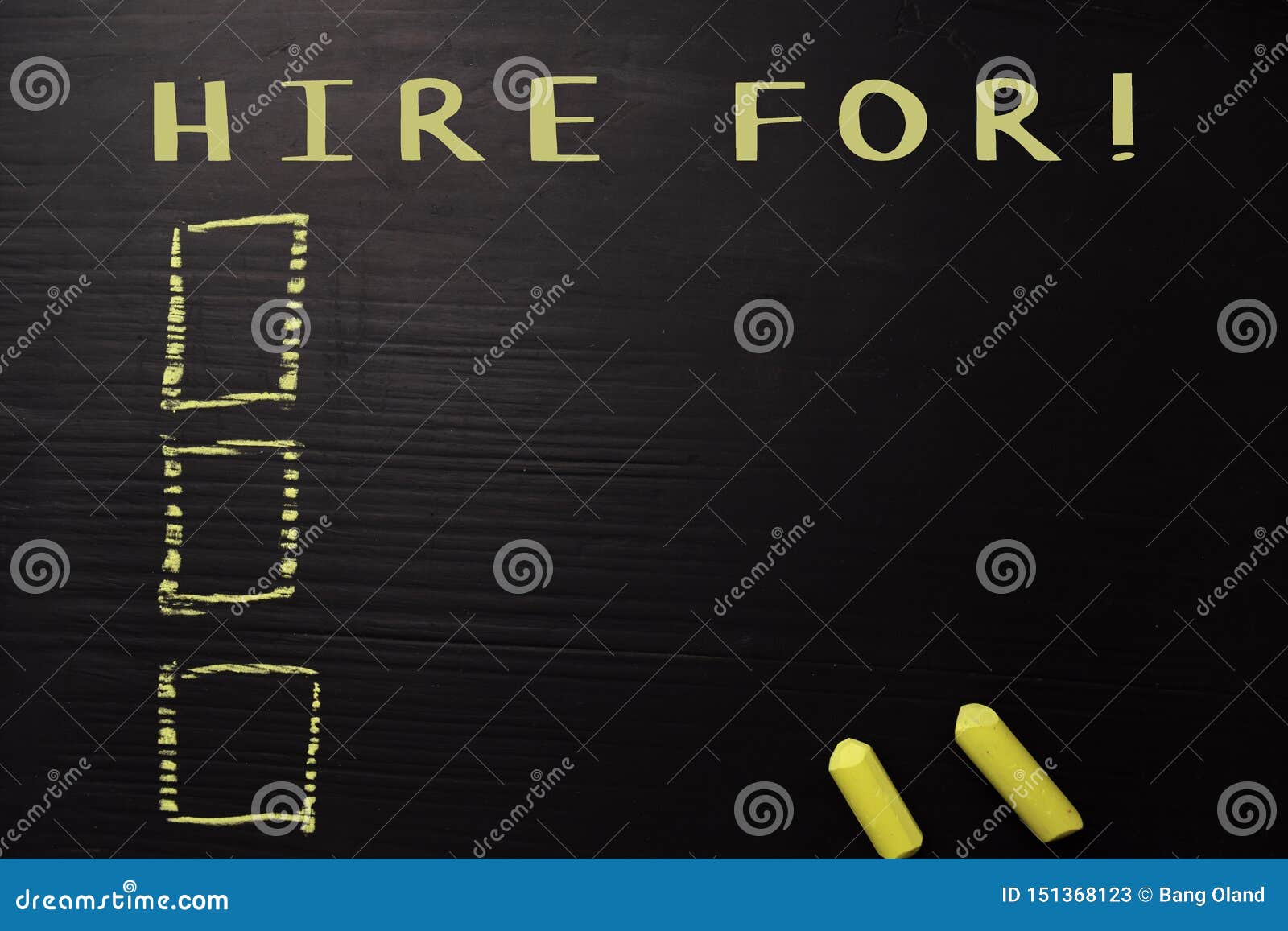 Hire for! Written with Color Chalk. Supported by an Additional Services ...
