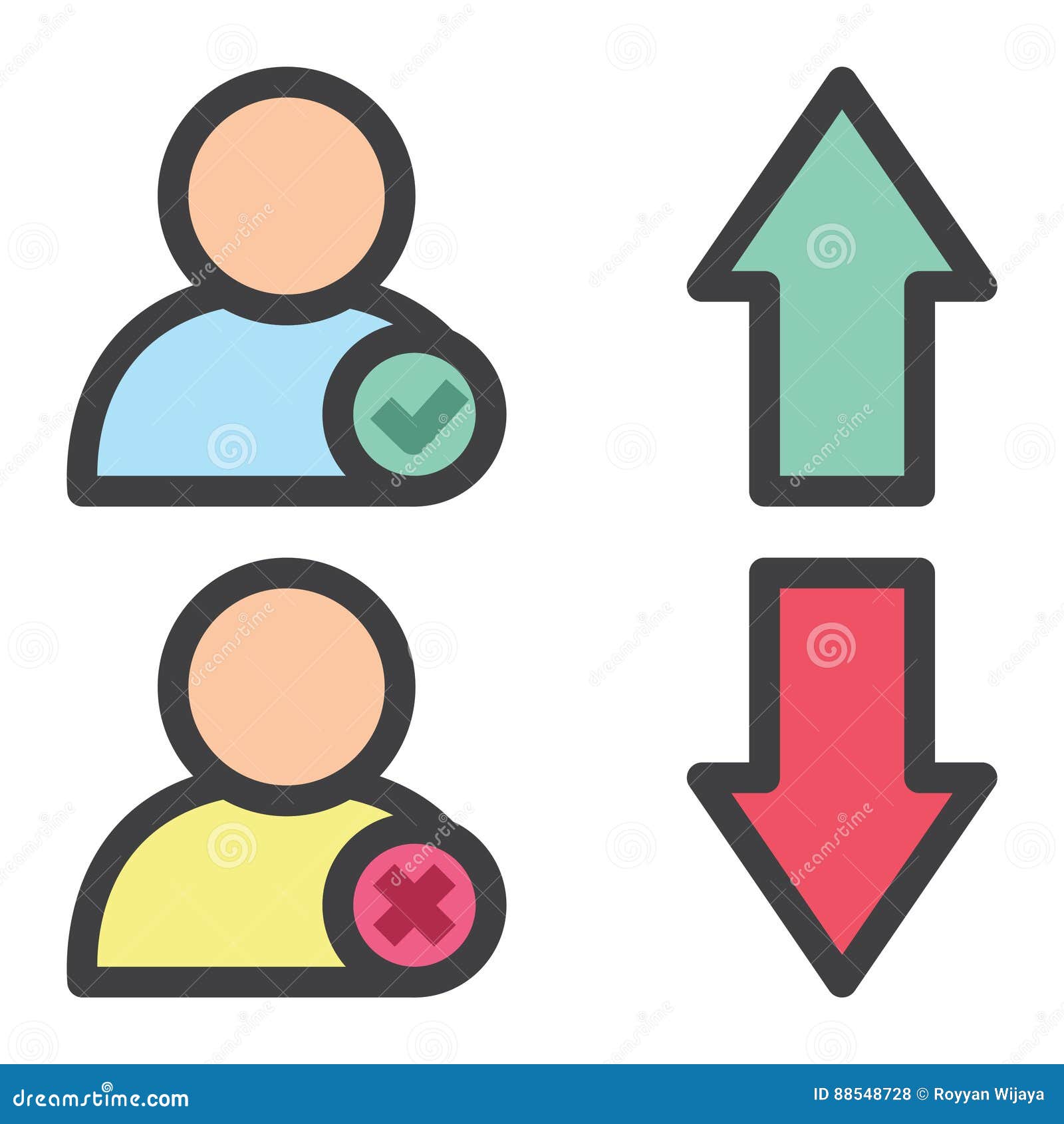 Hired Fired exchange stock vector. Illustration of chart - 88548728