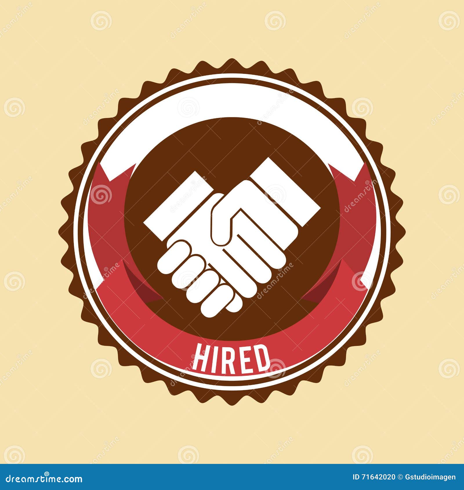 Hired symbol design stock illustration. Illustration of resources ...