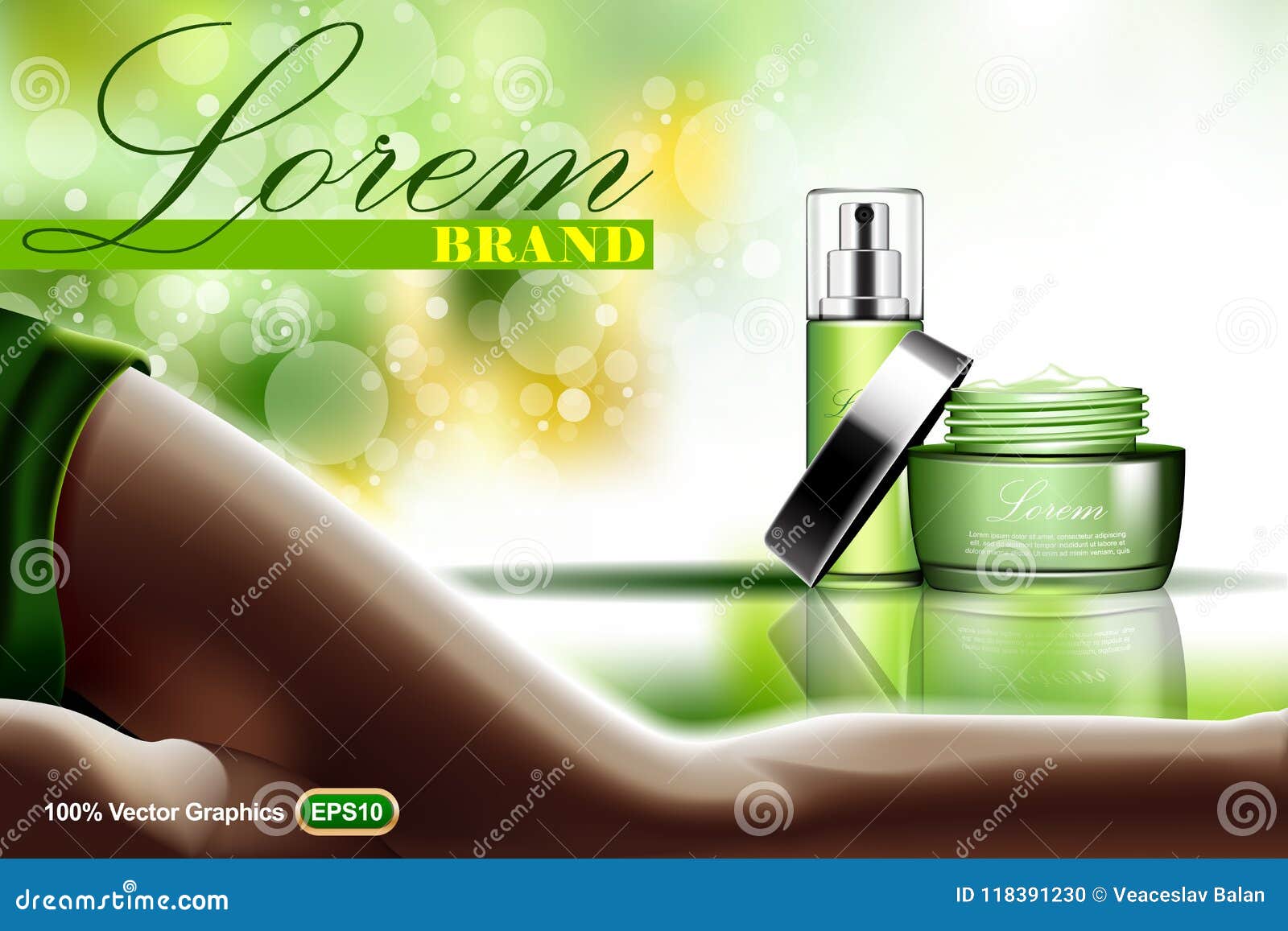 Body cream template stock vector. Illustration of beauty - 118391230