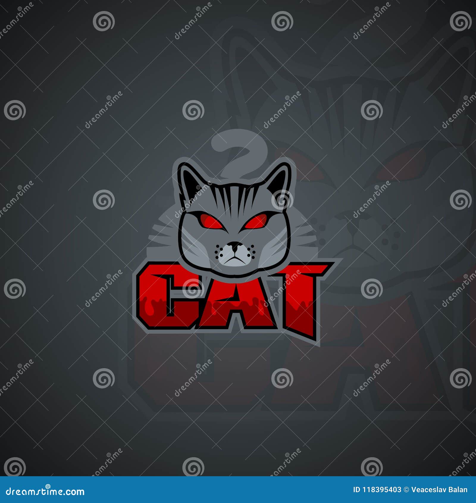 Cat Logo Template. High Resolution Vector Image Stock Vector ...