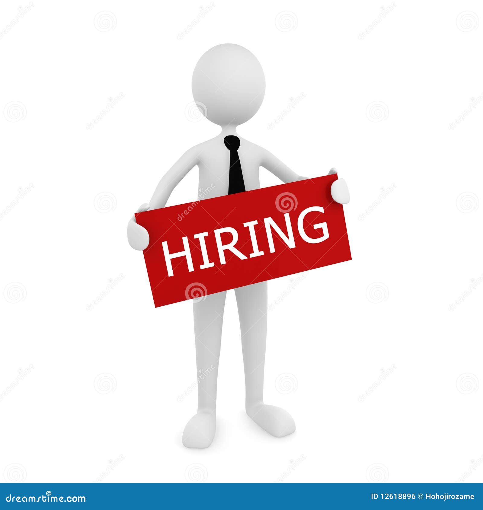 Hiring stock illustration. Illustration of copy, businessman - 12618896