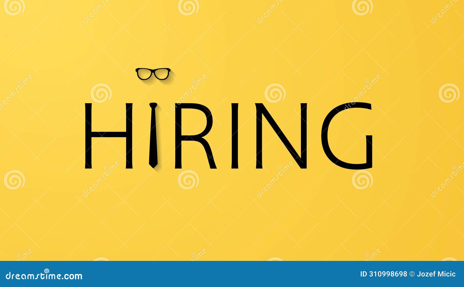 Hiring Banner Vector Concept. Symbol of Recruitment, Interview ...