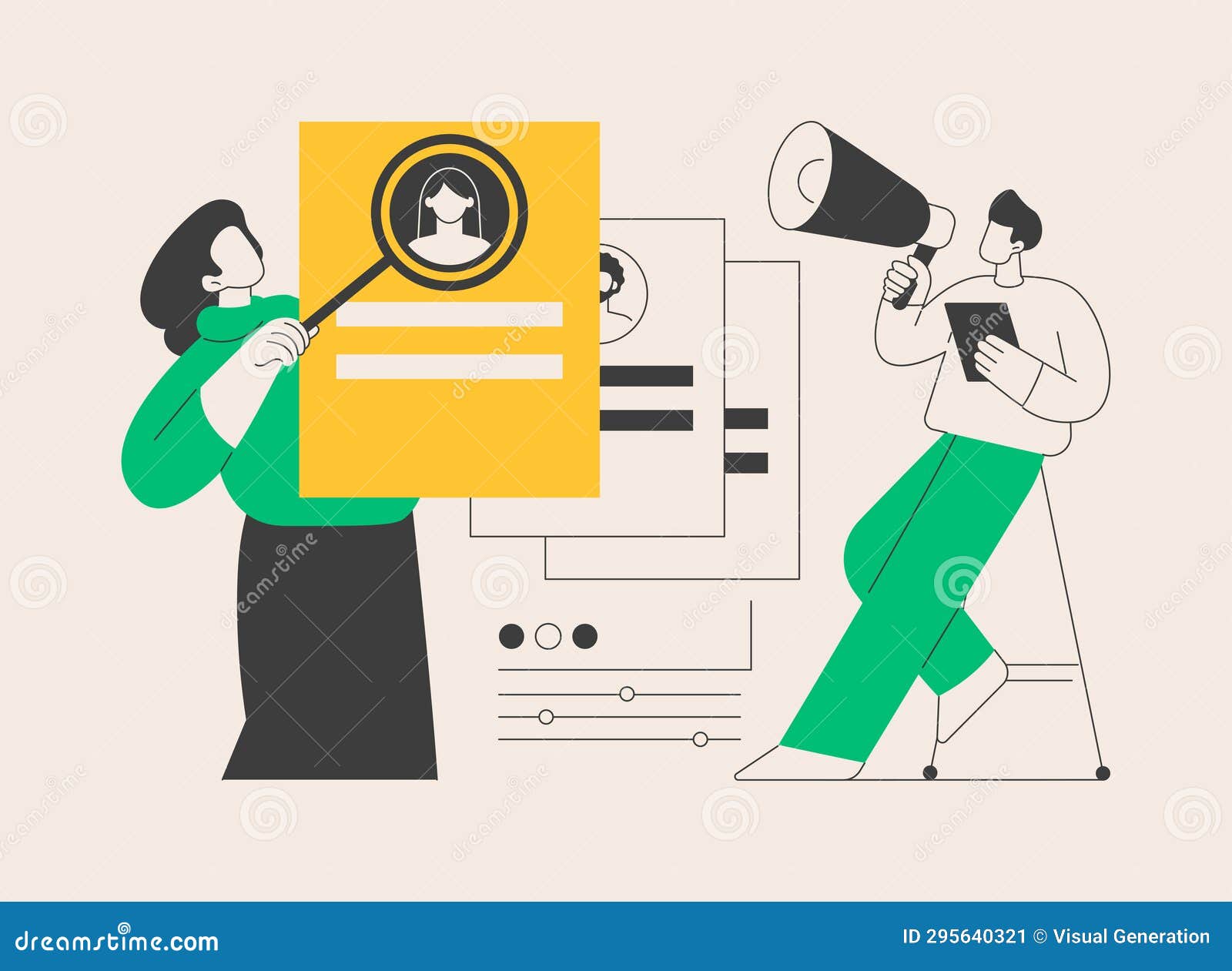 Hiring Employee Abstract Concept Vector Illustration. Stock Vector ...