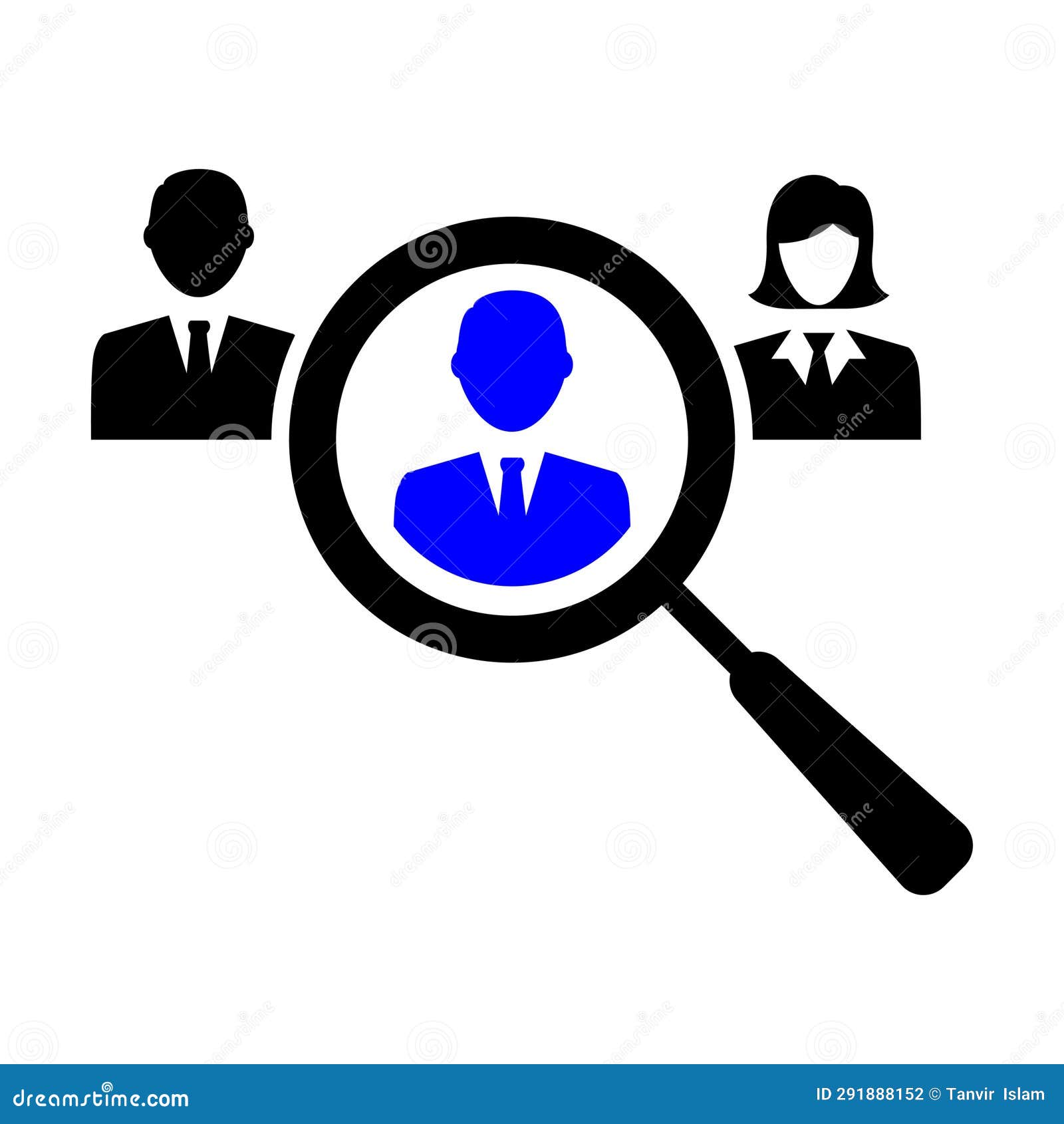 Hiring Employee Icon stock vector. Illustration of beautiful - 291888152