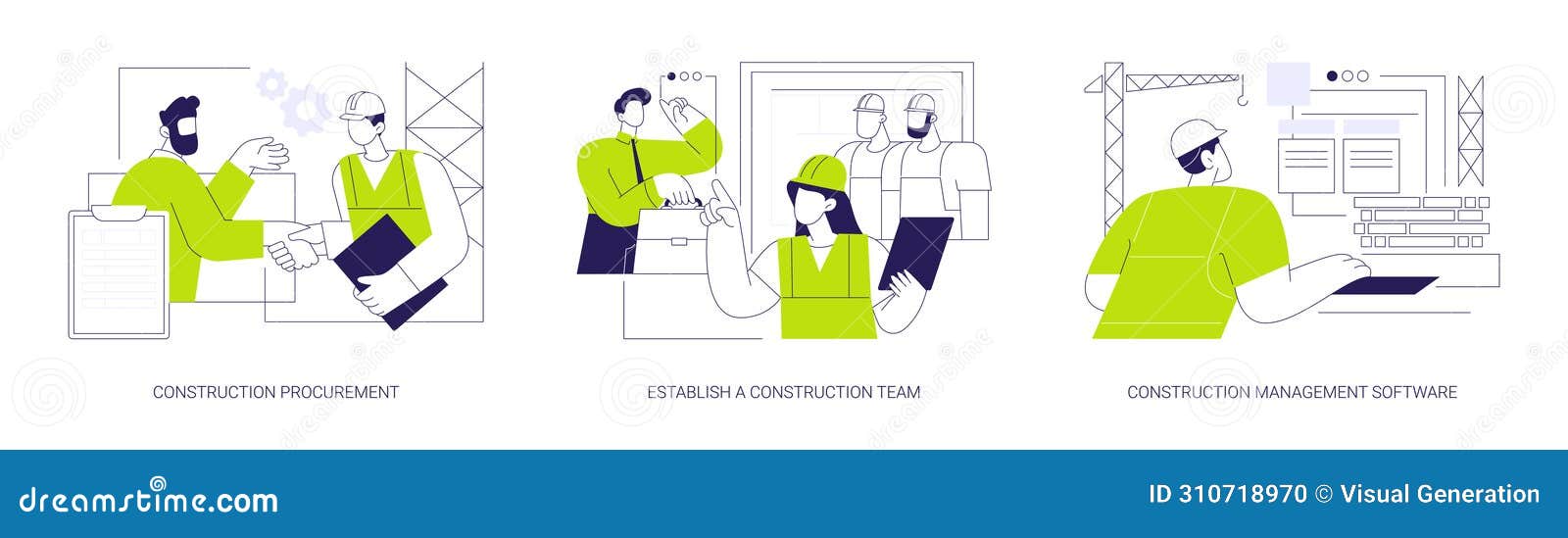 Hiring General Contractor Abstract Concept Vector Illustrations ...