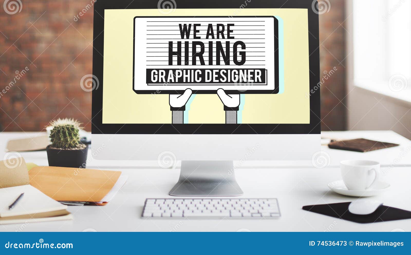Hiring Graphic Designer Creative Sketch Visual Concept Stock Image ...