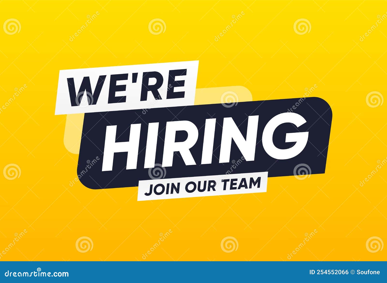We are Hiring, Join Our Team Speech Bubbles Banner Vector Design ...