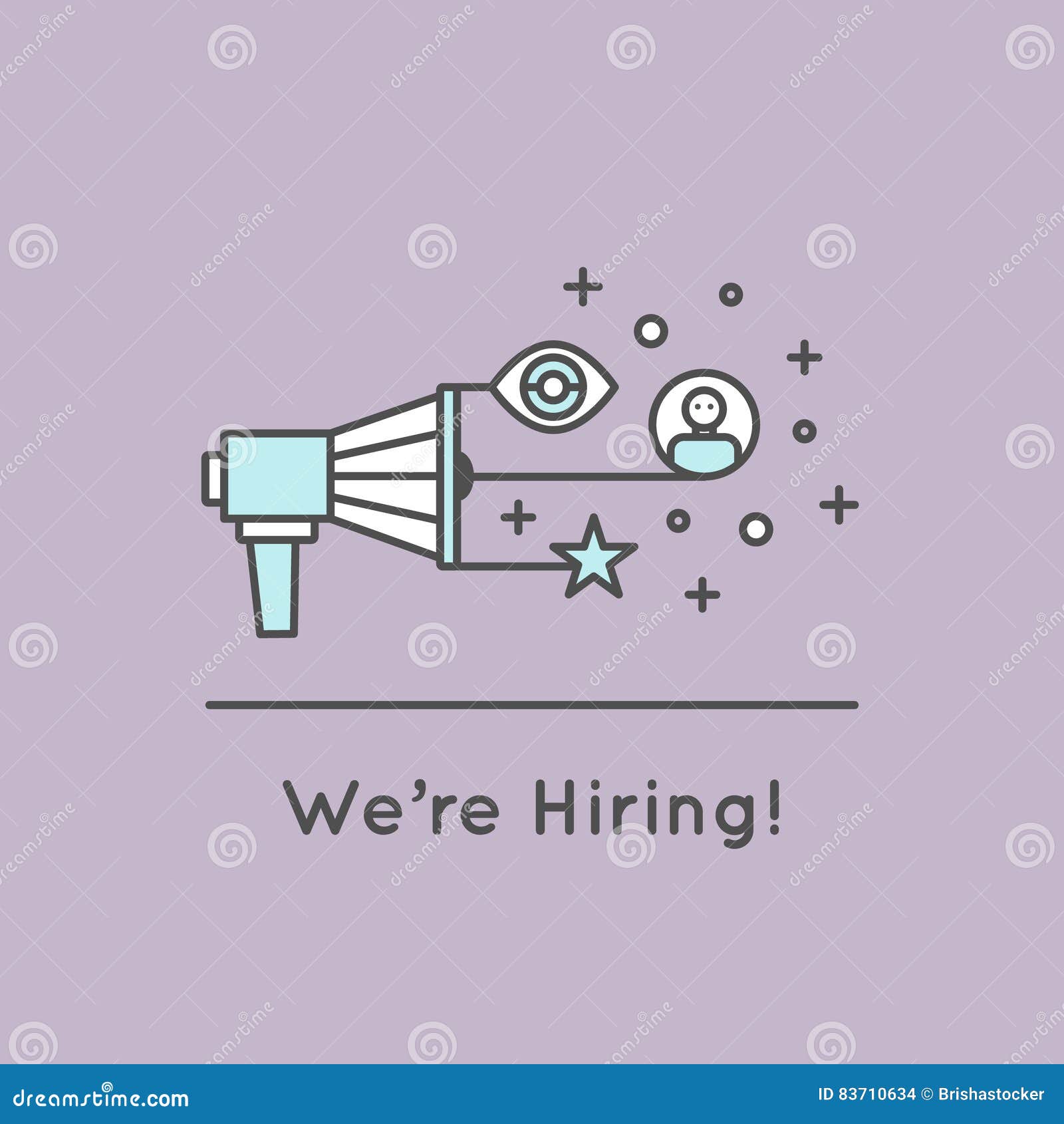 We are Hiring and Looking for Interns Stock Illustration - Illustration ...