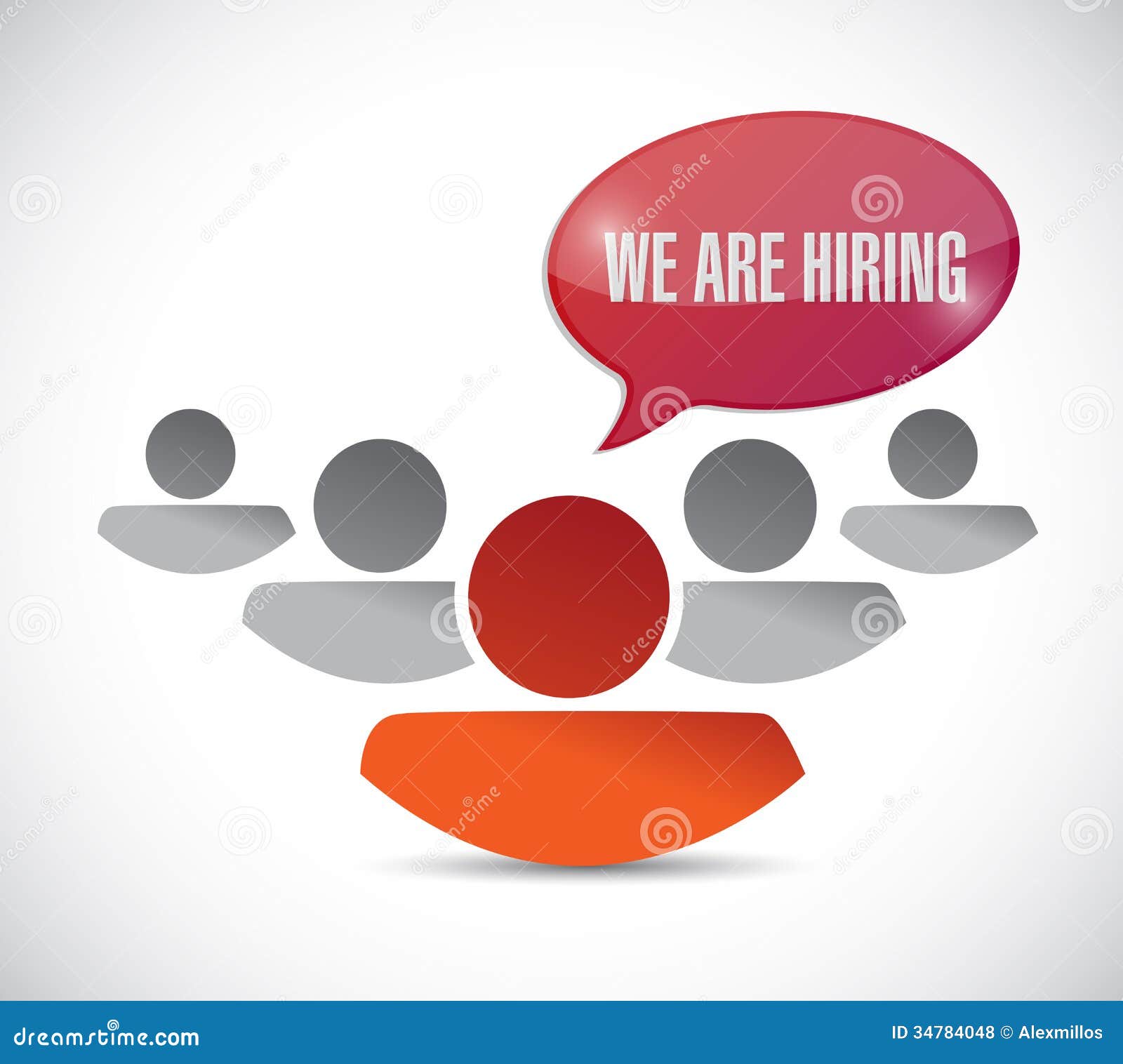 We are Hiring Message and Team. Illustration Stock Illustration ...
