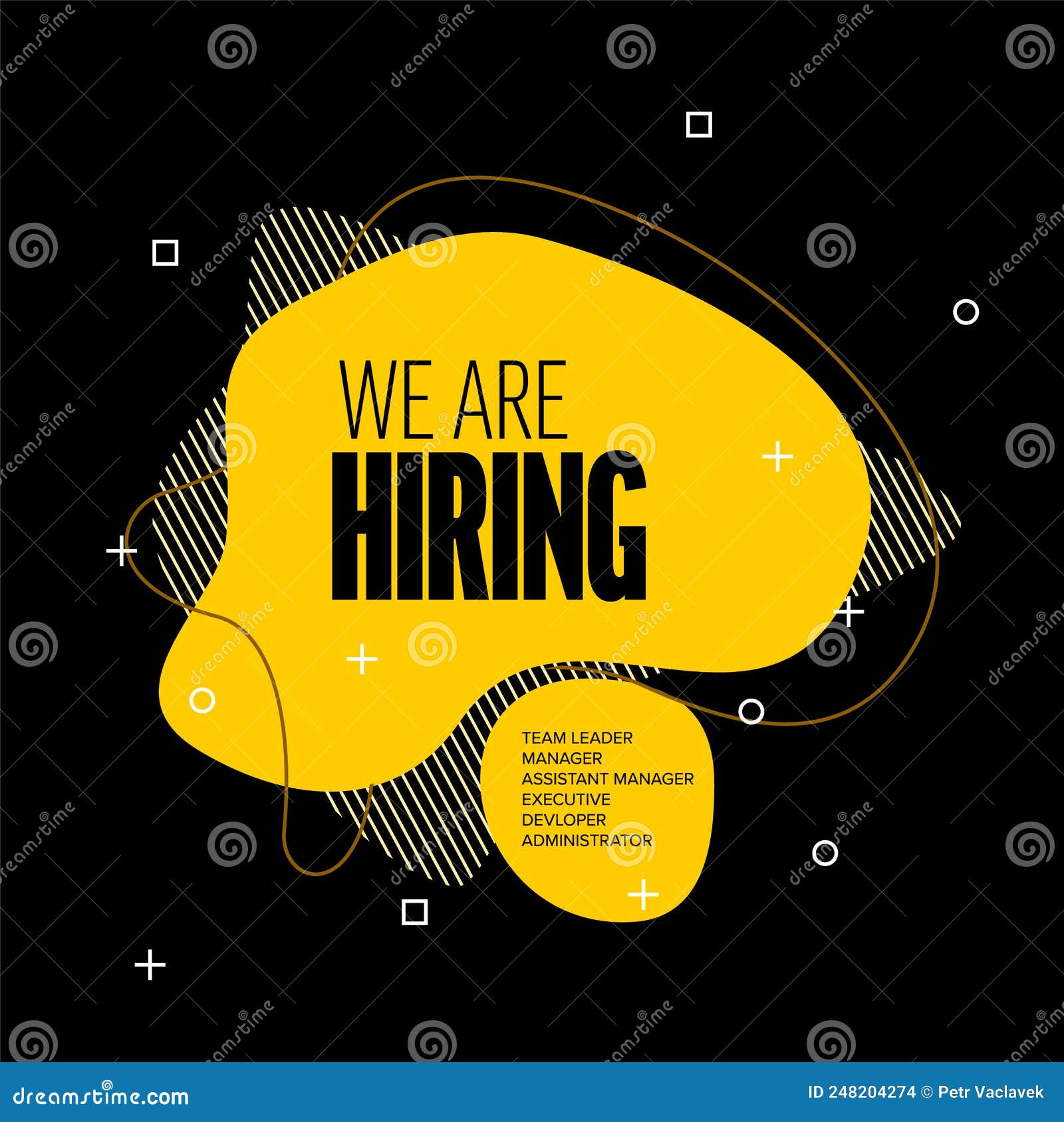 We are Hiring Minimalistic Flyer Template - Yellow Version with ...