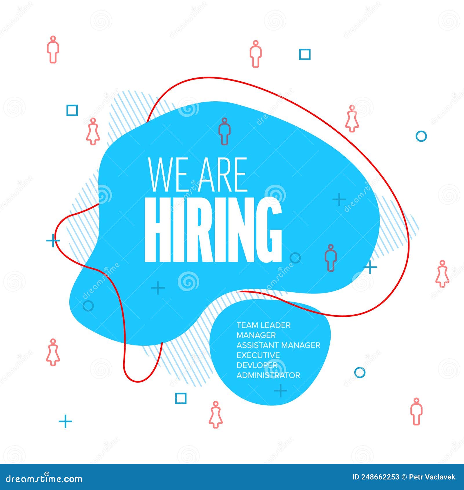 We are Hiring Minimalistic Light Flyer Template - Light Blue Version ...