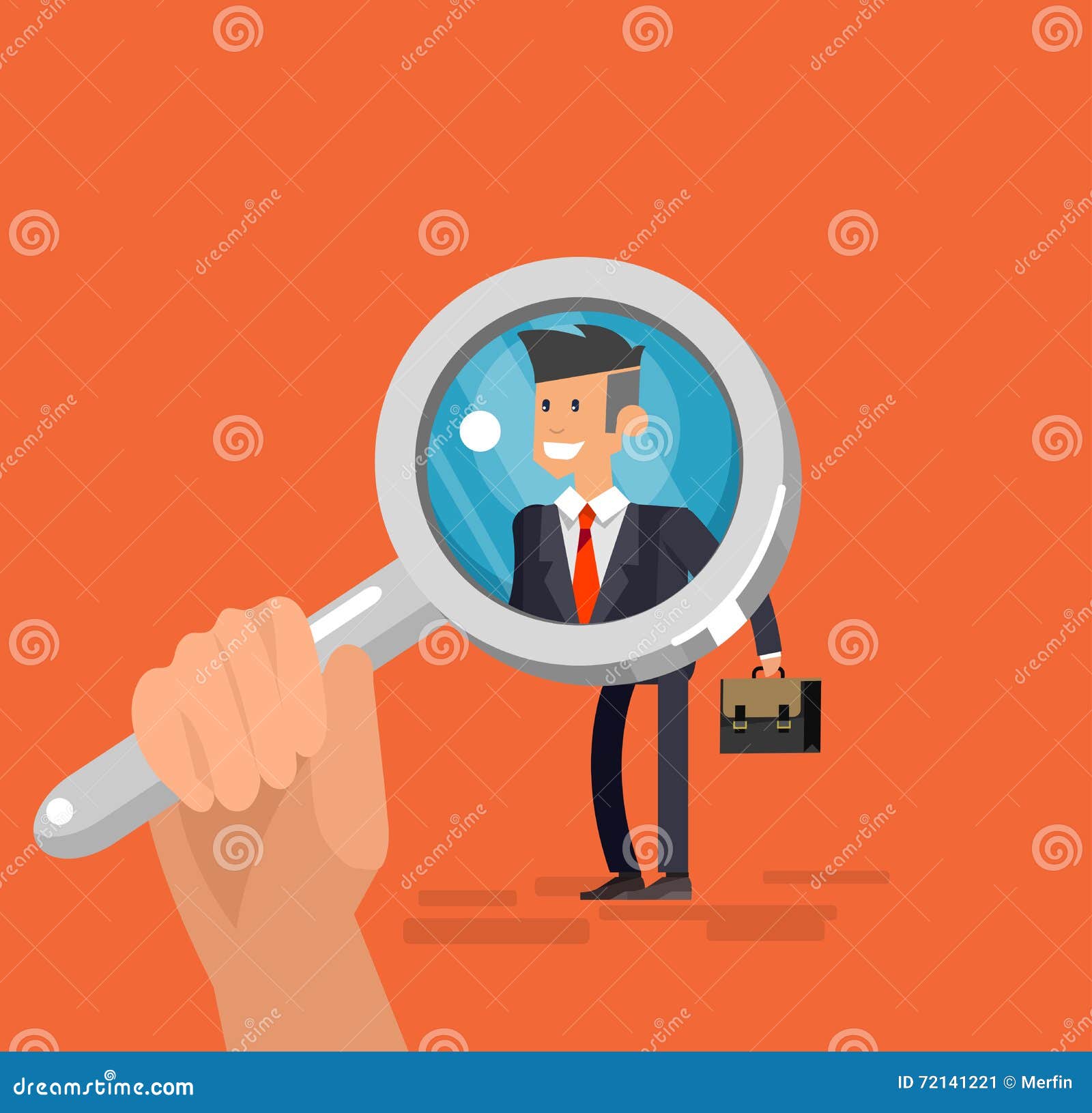 Hiring Process Concept with Candidate Selection Stock Vector ...