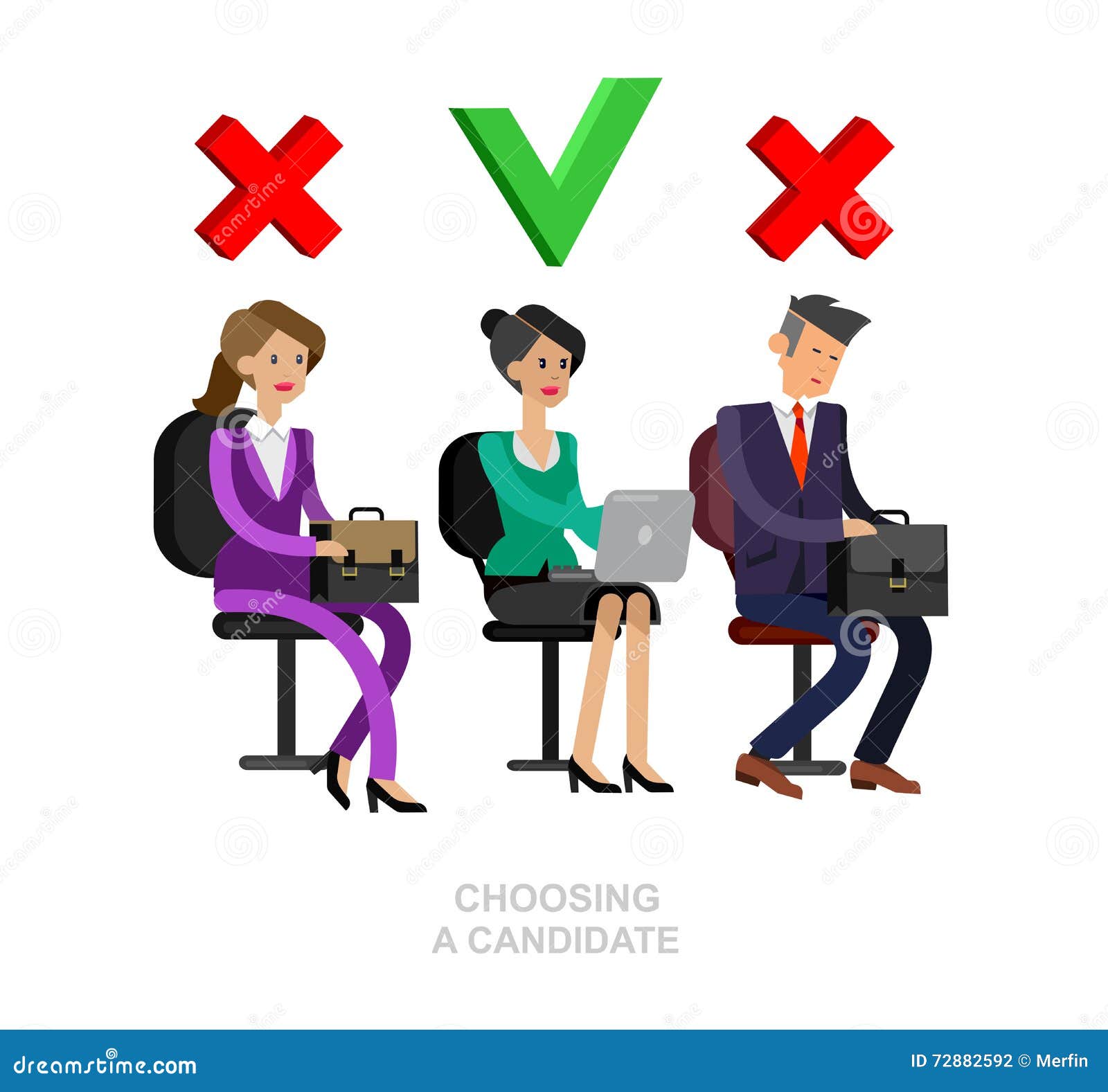 Candidate Selection Vector Line Icon, Linear Concept, Outline Sign ...