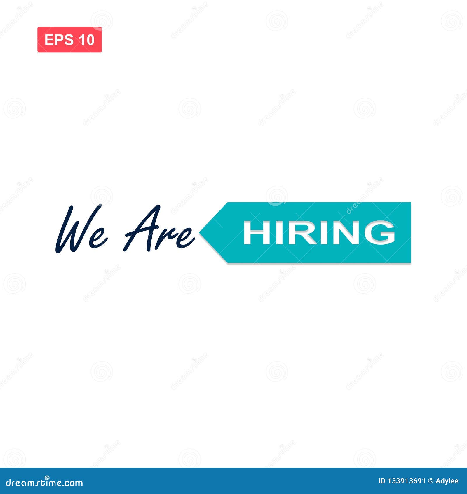 We are Hiring Sign Vector Isolated Stock Vector - Illustration of ...