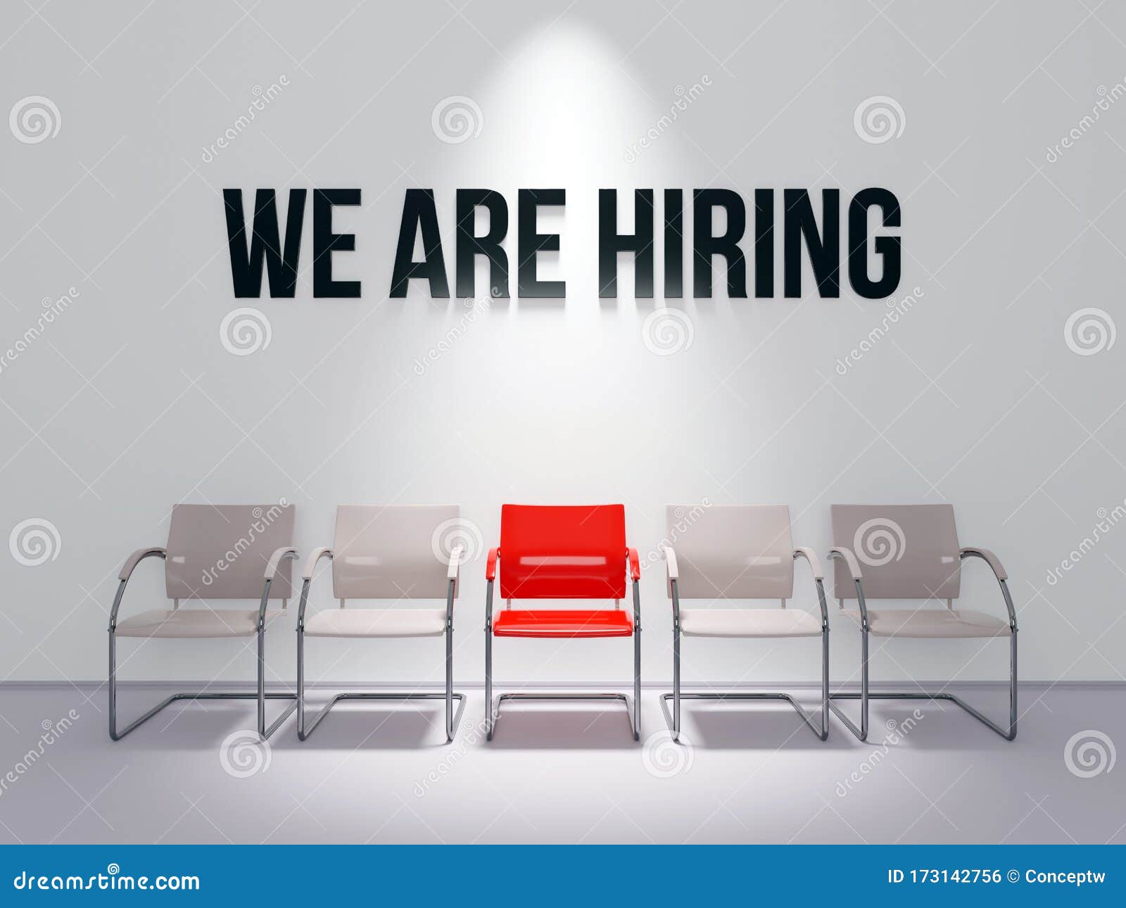 We are Hiring Text Words Message Wall Stock Illustration - Illustration ...