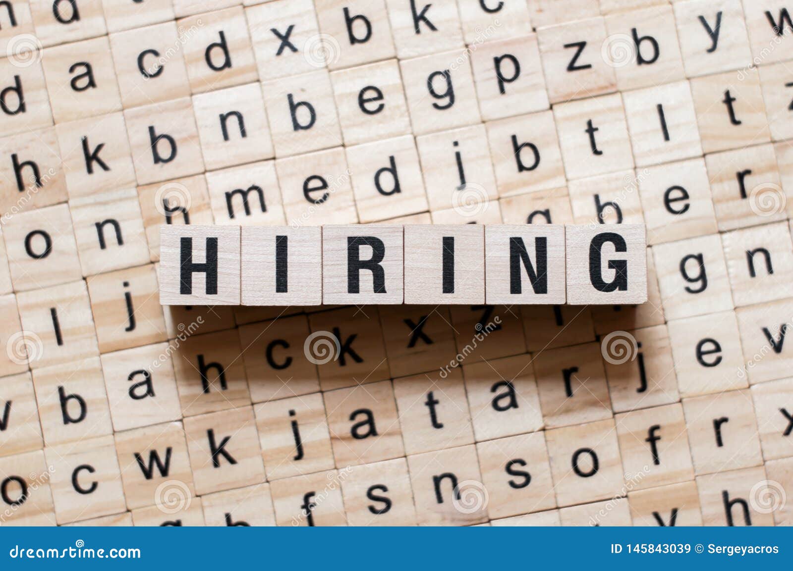 Hiring word concept stock image. Image of head, advertising - 145843039