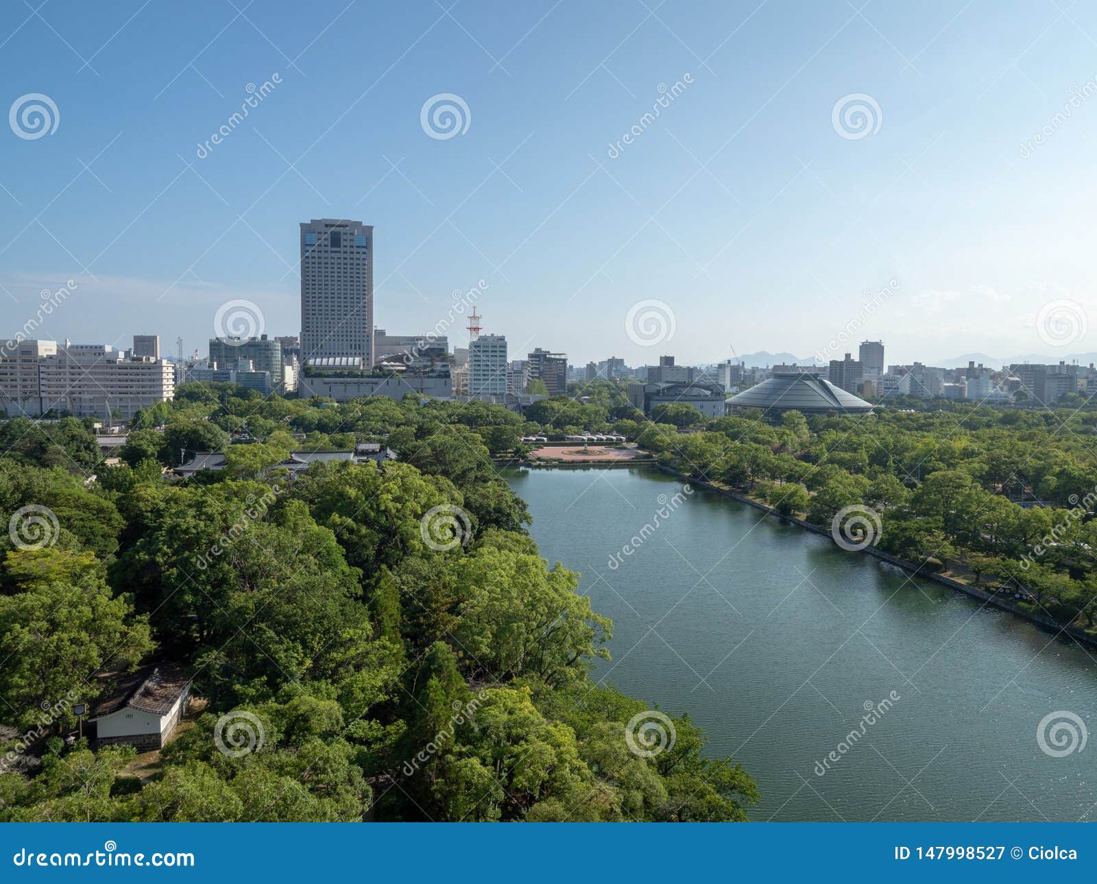 Overview Of Hiroshima And Hiroshima Bay From Ropeway Shishiwa Station ...