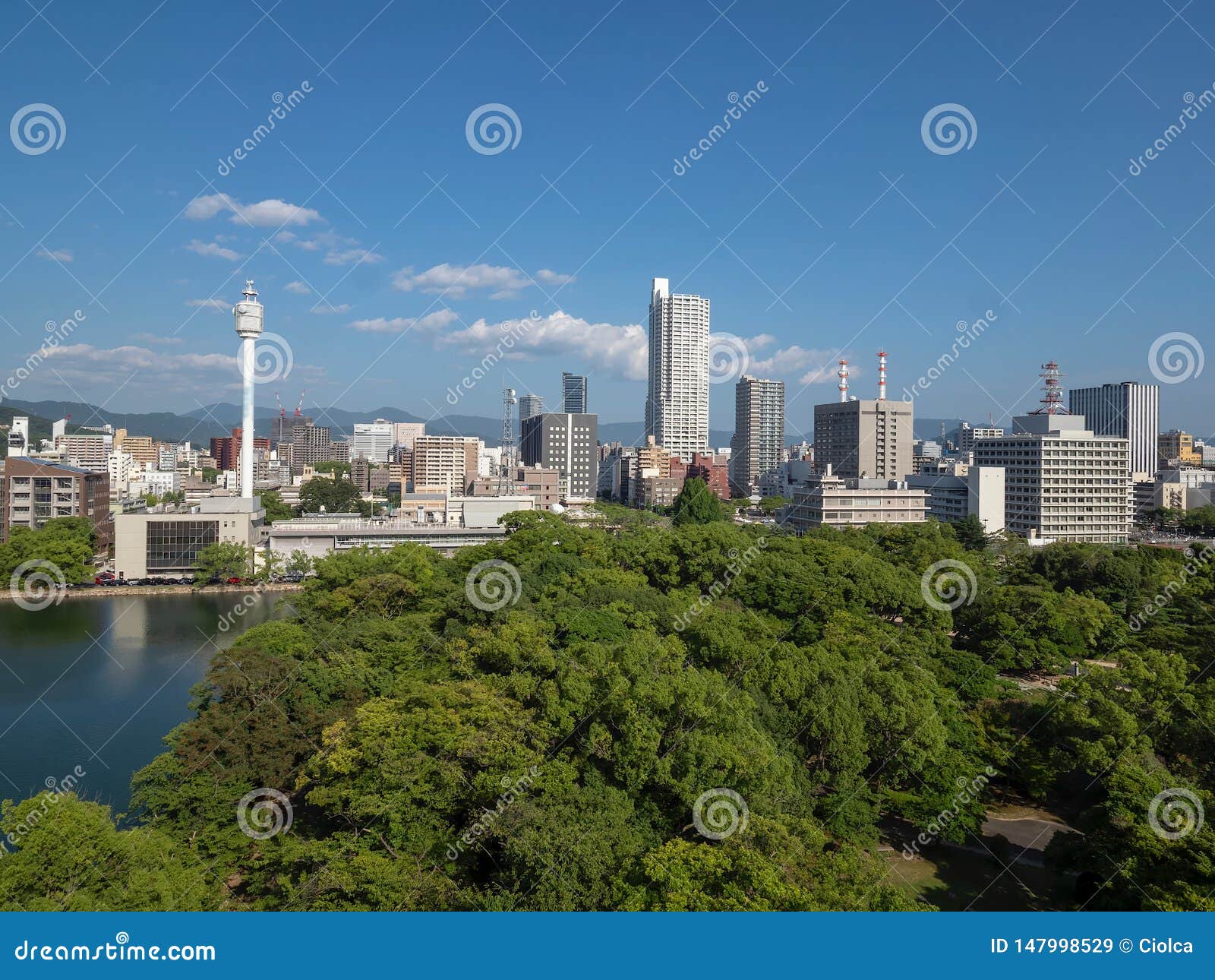 Overview Of Hiroshima And Hiroshima Bay From Ropeway Shishiwa Station ...