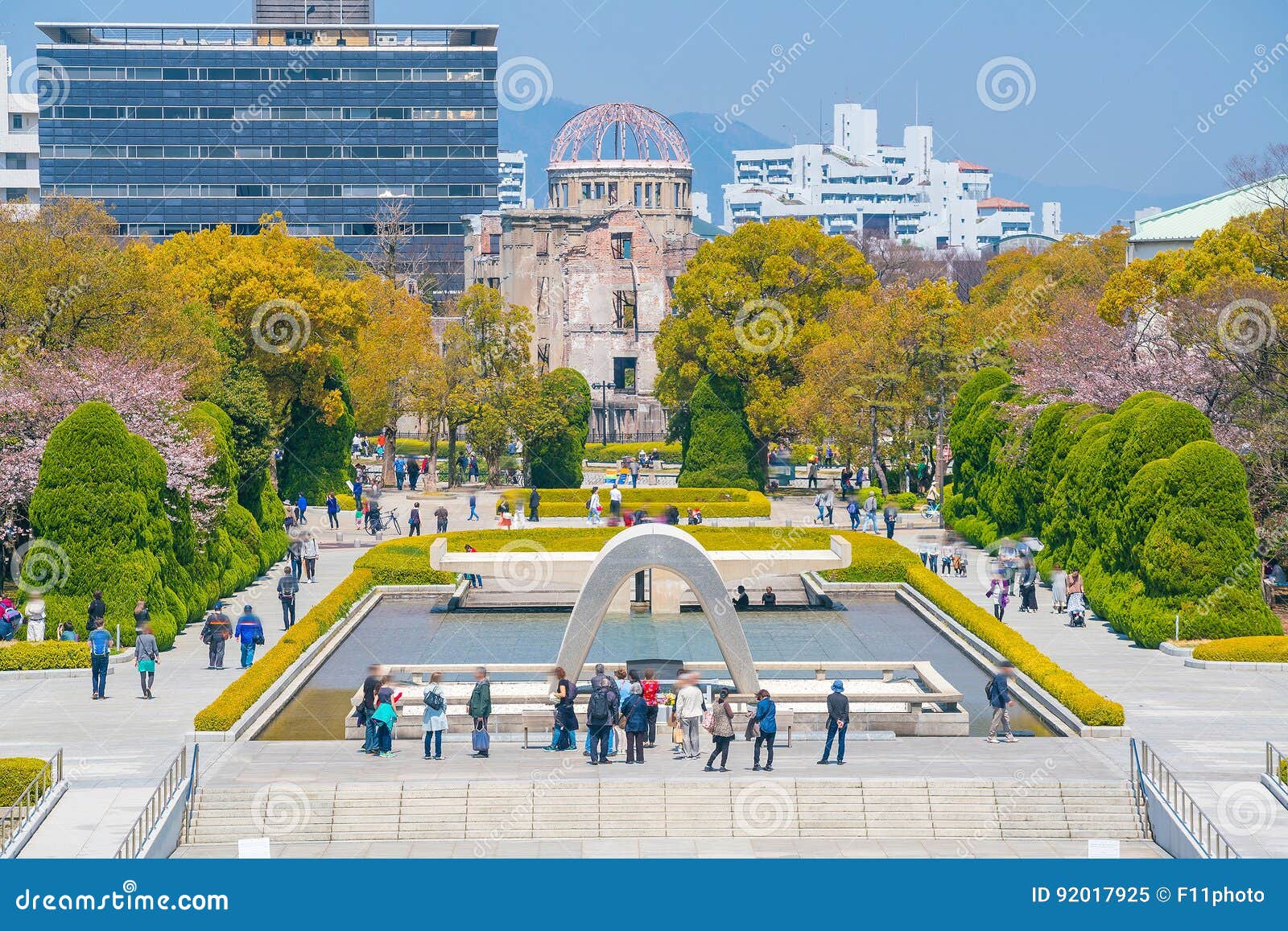 Hiroshima Peace Memorial Park Editorial Image - Image of site, famous ...