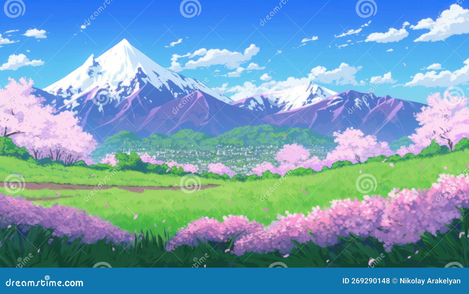 Imagined Beauty A Sublime Landscape Made With Generative Ai Stock