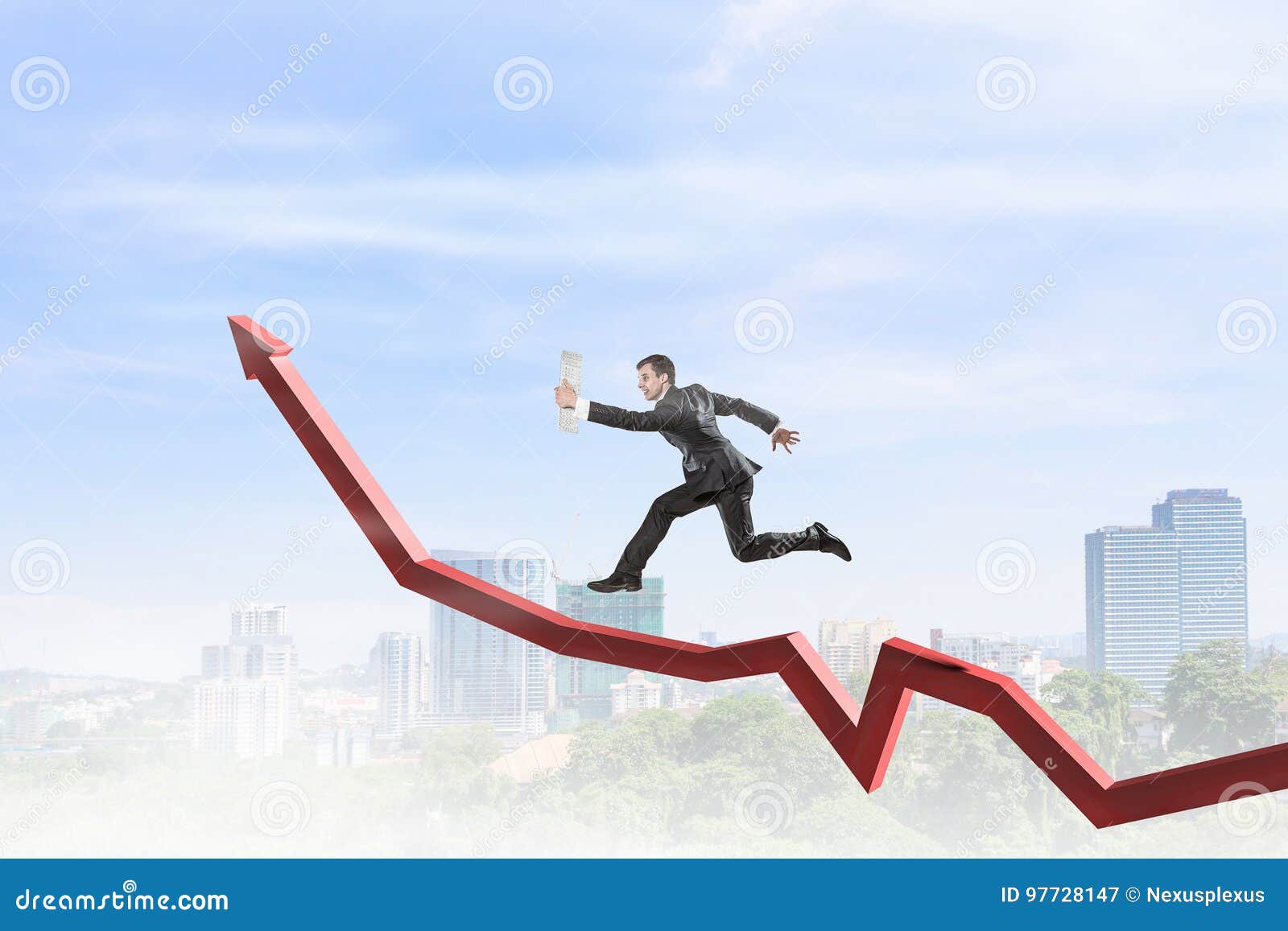 His Growth and Progress. Mixed Media Stock Image - Image of person ...