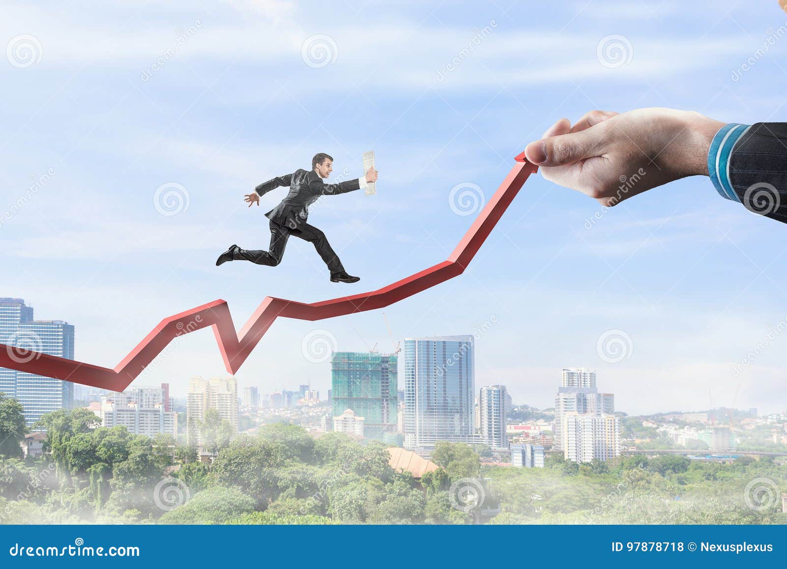 His Growth and Progress. Mixed Media Stock Photo - Image of manager ...