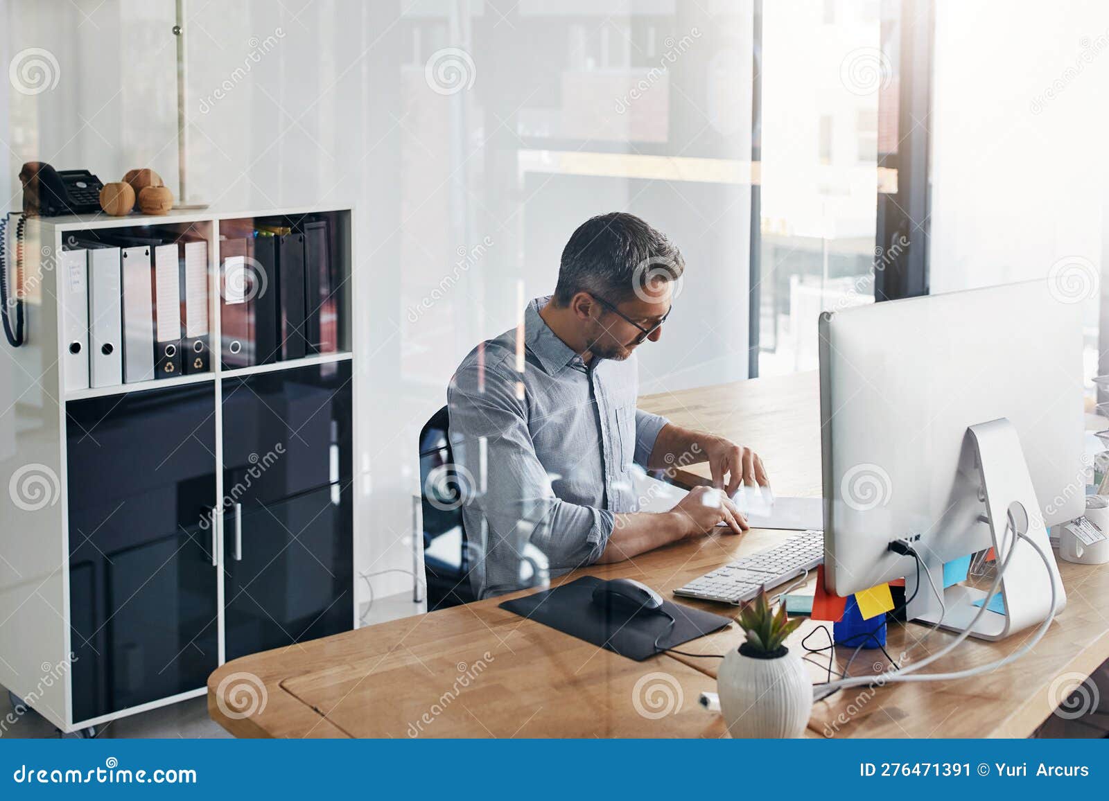 His Resourcefulness is What Makes Him Successful. a Businessman Looking ...