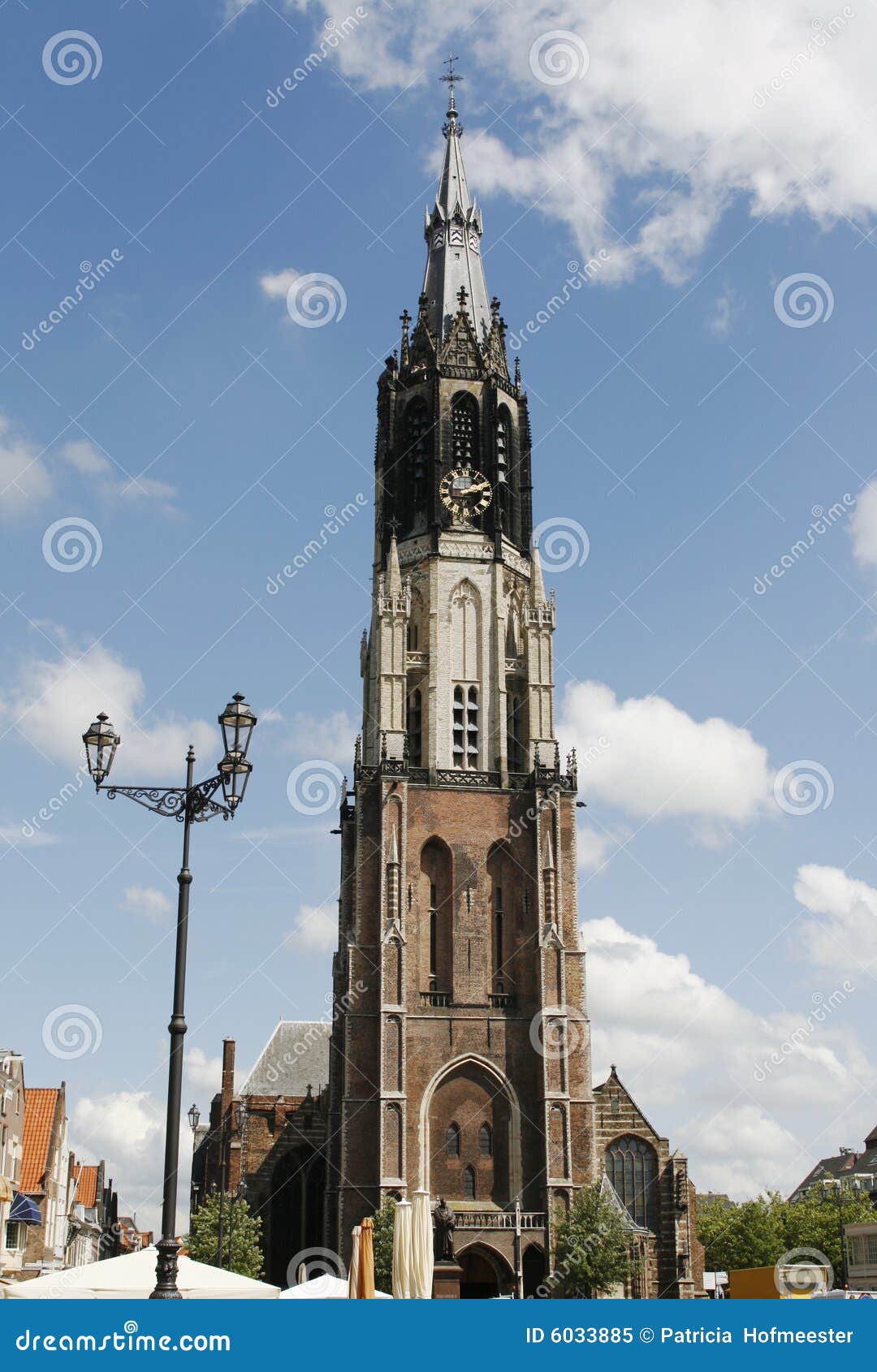Hisorical Medieval New Church in Delft Stock Image - Image of nieuwe ...