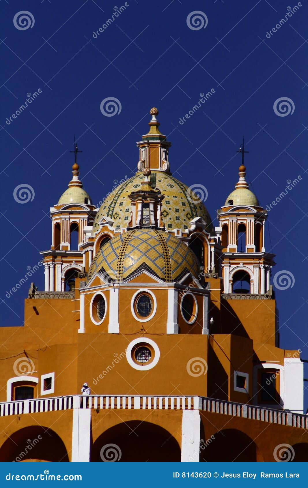 Hispanic architecture stock photo. Image of church, cholula - 8143620