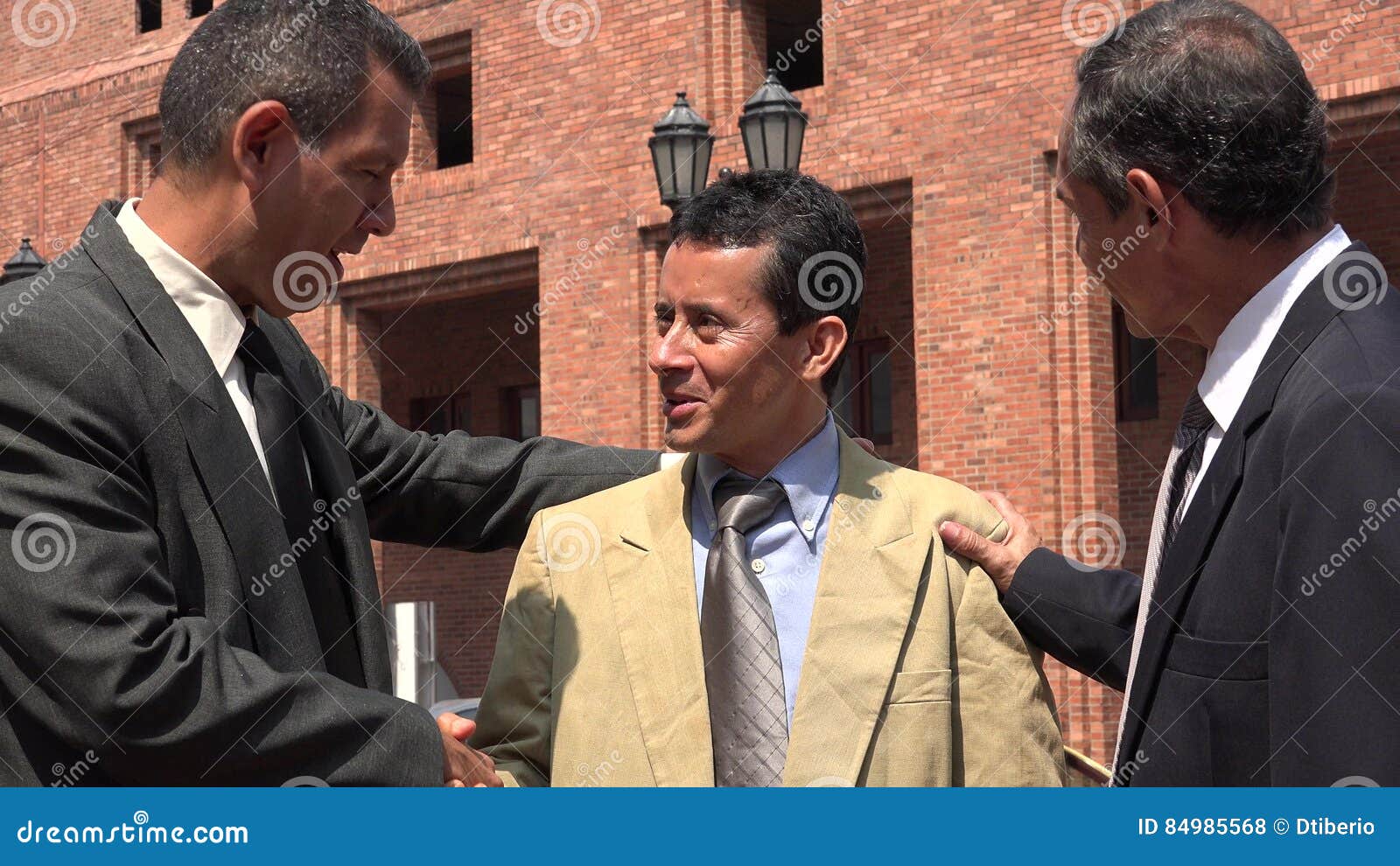 Hispanic Business Men Shaking Hands Stock Photo - Image of male, career ...