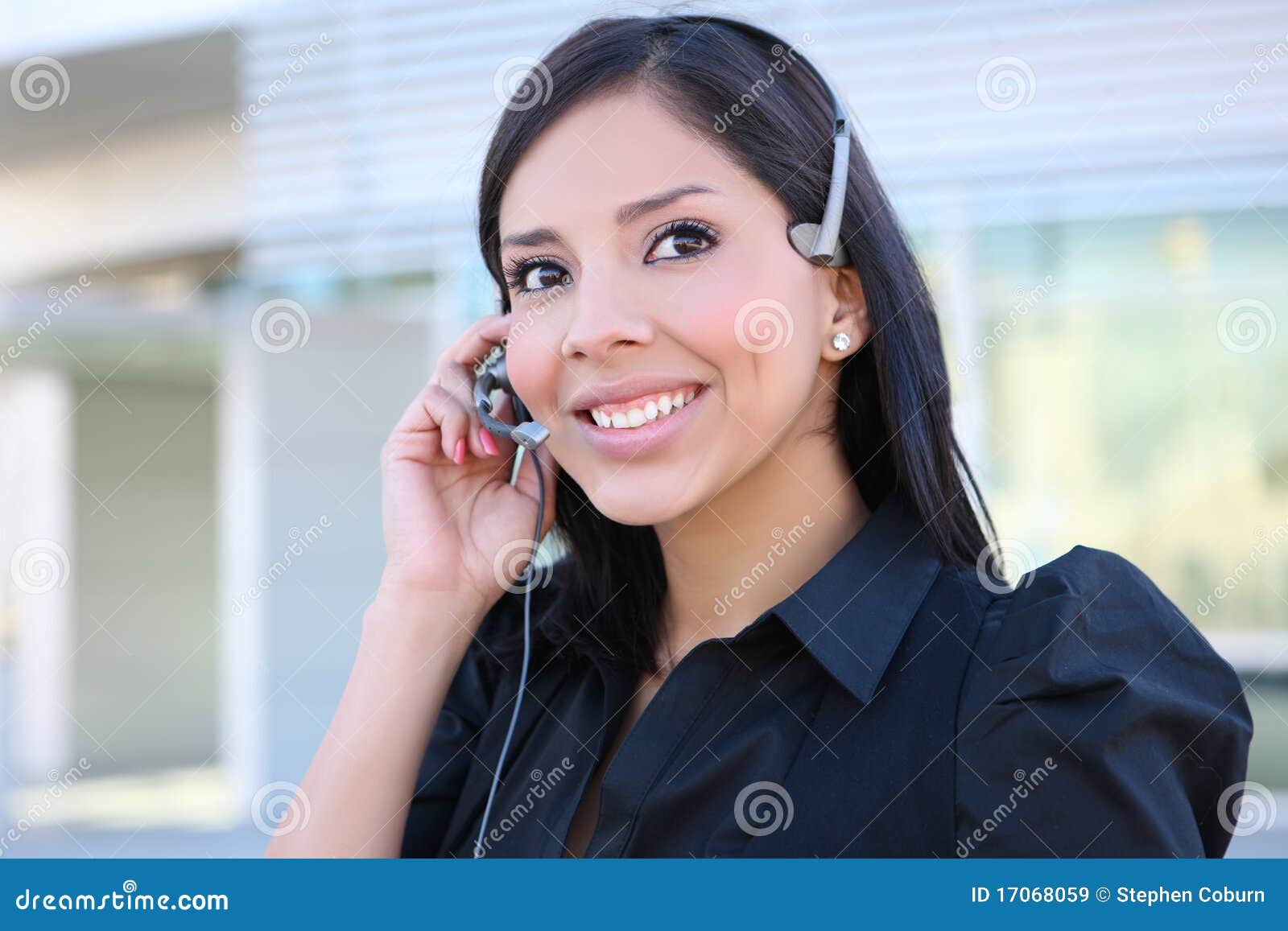 Hispanic Business Woman on Phone Stock Image - Image of attractive ...