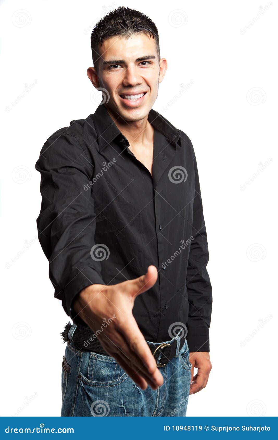 Hispanic Businessman Handshake Stock Image - Image of headshot, latin ...