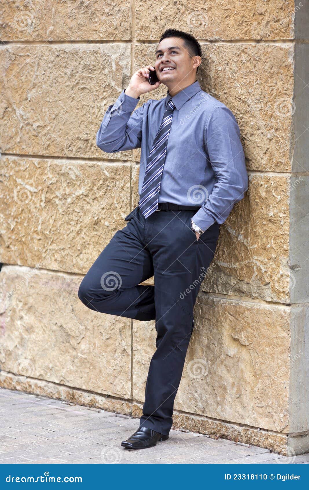 Hispanic Businessman - Leaning Against Wall Royalty-Free Stock ... Hispanic Businessman - Leaning Against Wall Royalty-Free Stock ...