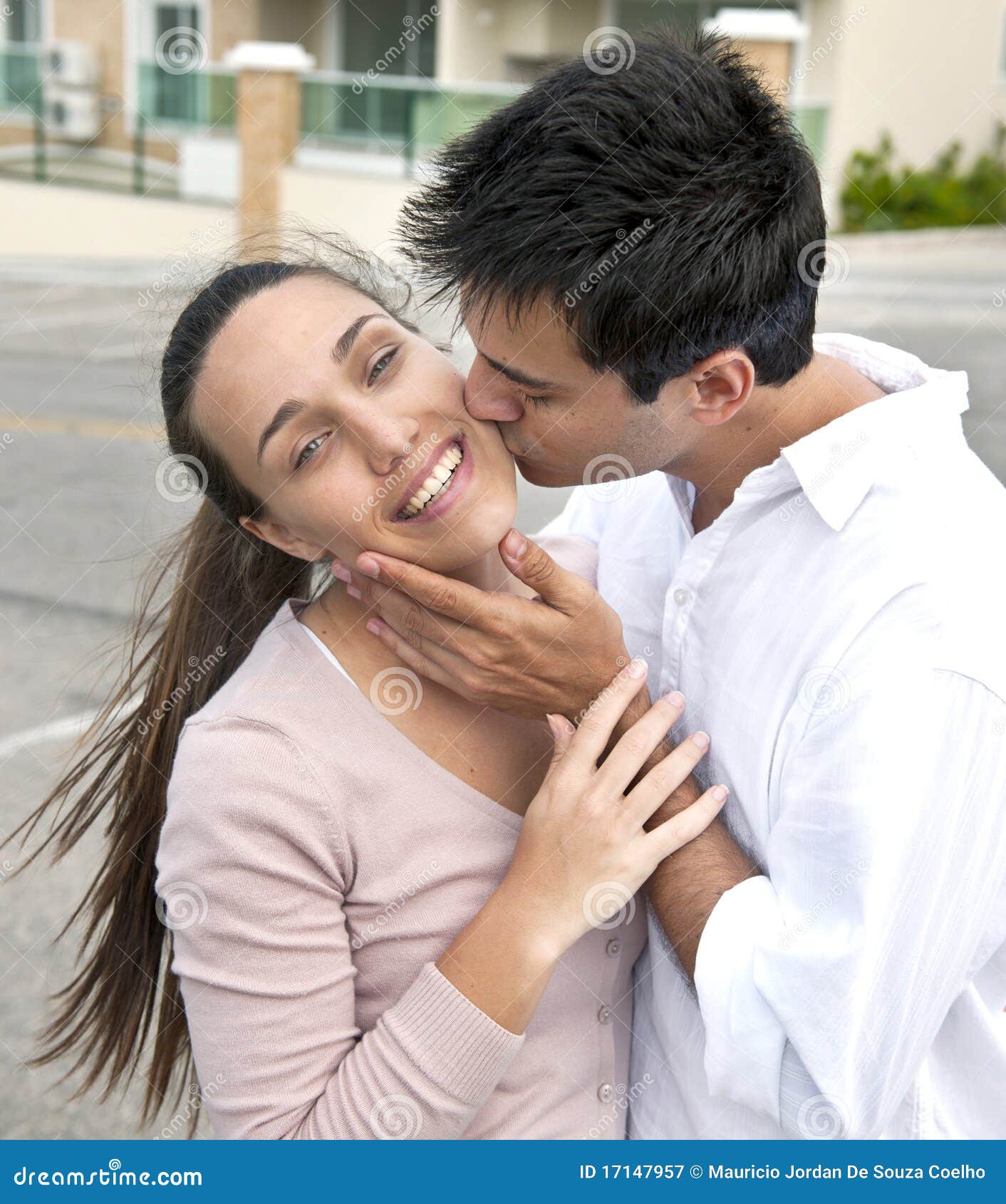 Hispanic couple in love stock image. Image of lovers - 17147957