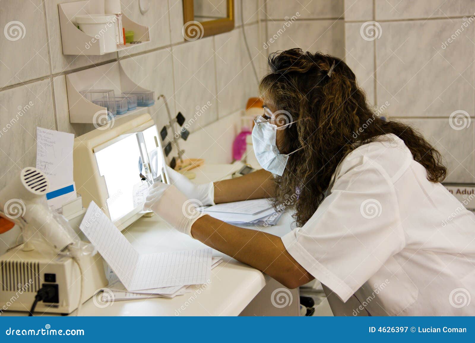 Hispanic dentist stock image. Image of medic, laboratory - 4626397