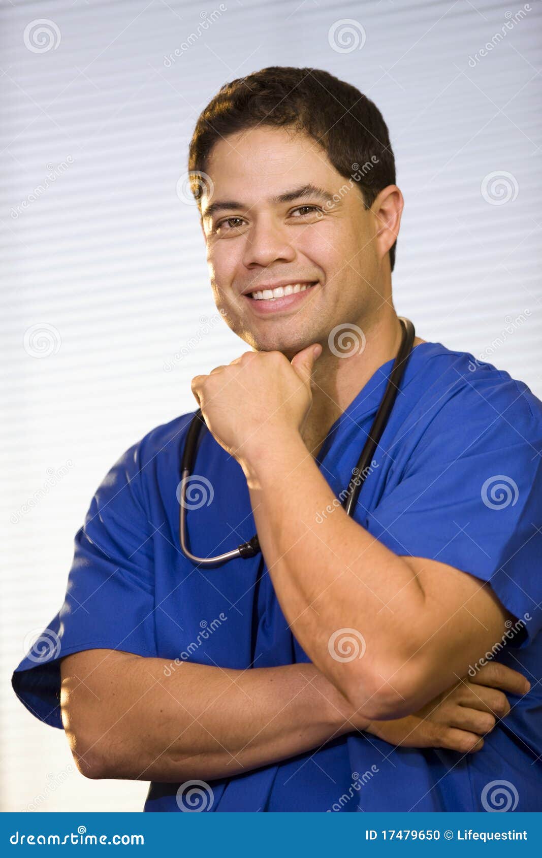 Hispanic Doctor in the Office Stock Photo - Image of nurse, collar ...