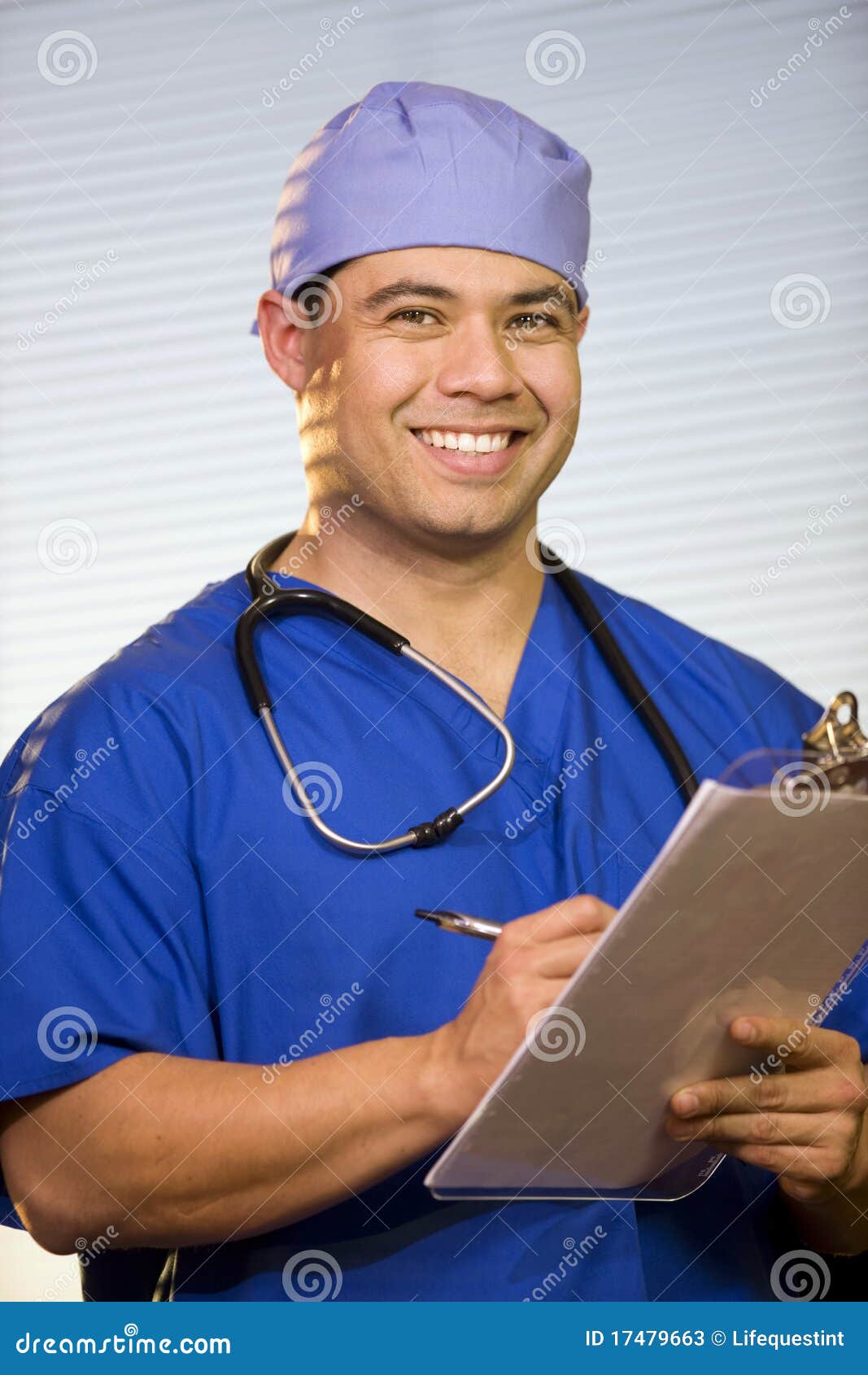 Hispanic Doctor in the Office Stock Image - Image of medical ...