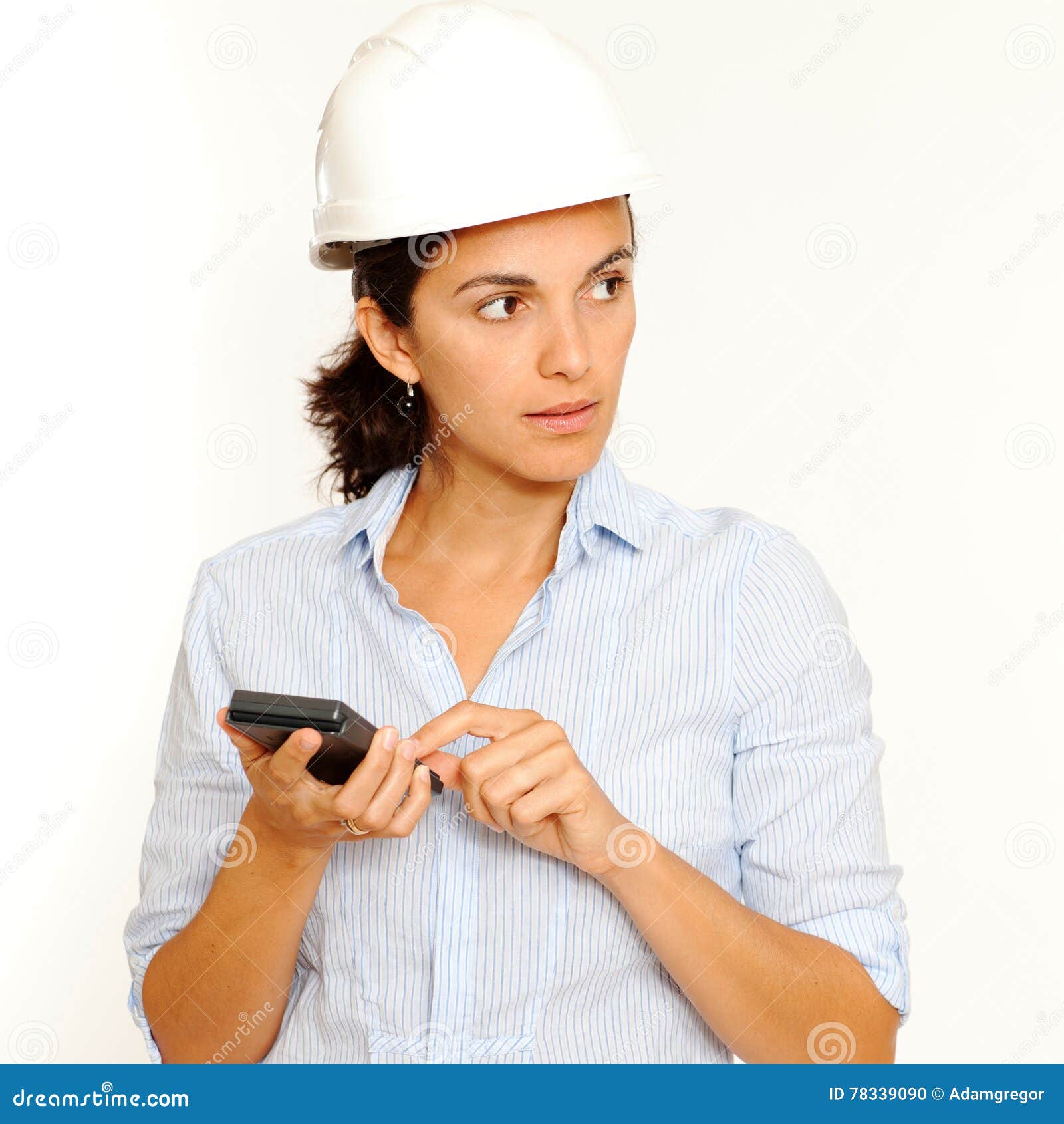 Hispanic engineer thinking stock photo. Image of ingenieur - 78339090