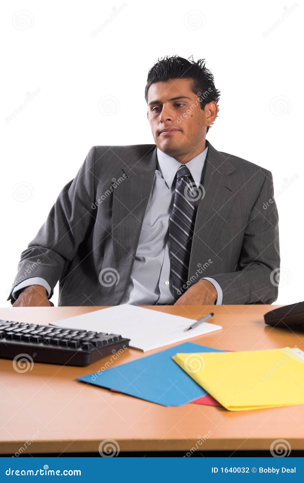 Hispanic Executive stock photo. Image of desk, male, salesman - 1640032