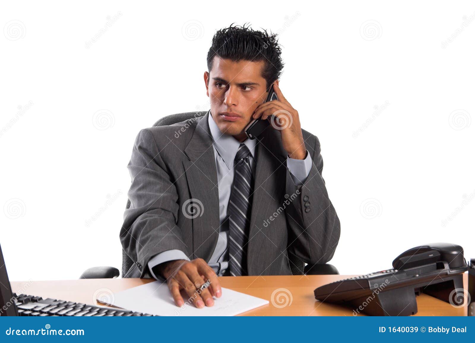 Hispanic Executive stock image. Image of white, executive - 1640039