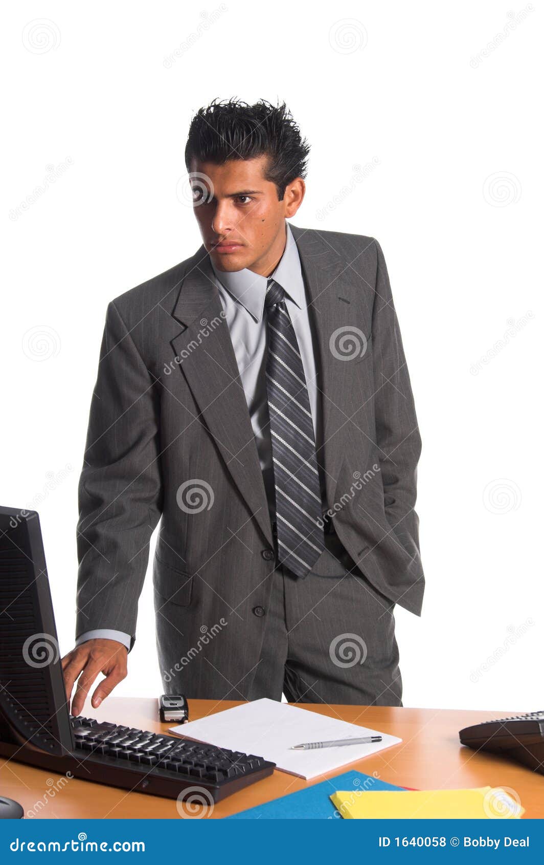 Hispanic Executive stock photo. Image of latin, worker - 1640058