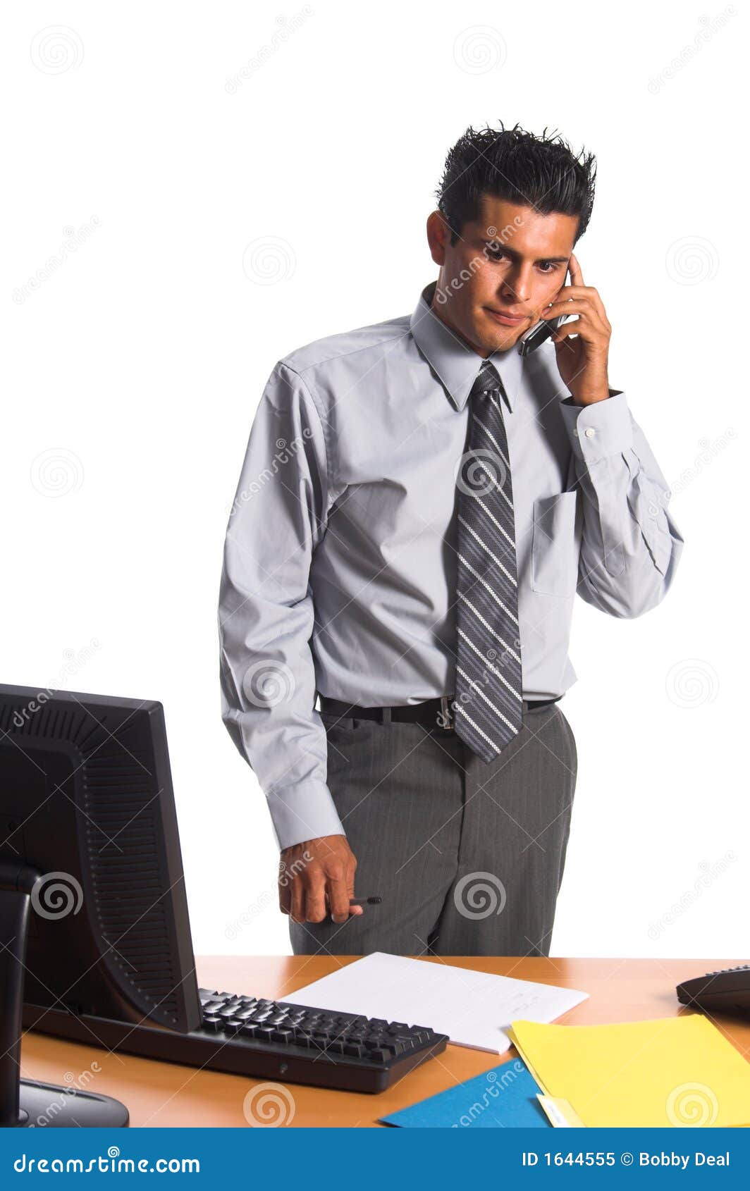 Hispanic Executive stock image. Image of desk, hispanic - 1644555