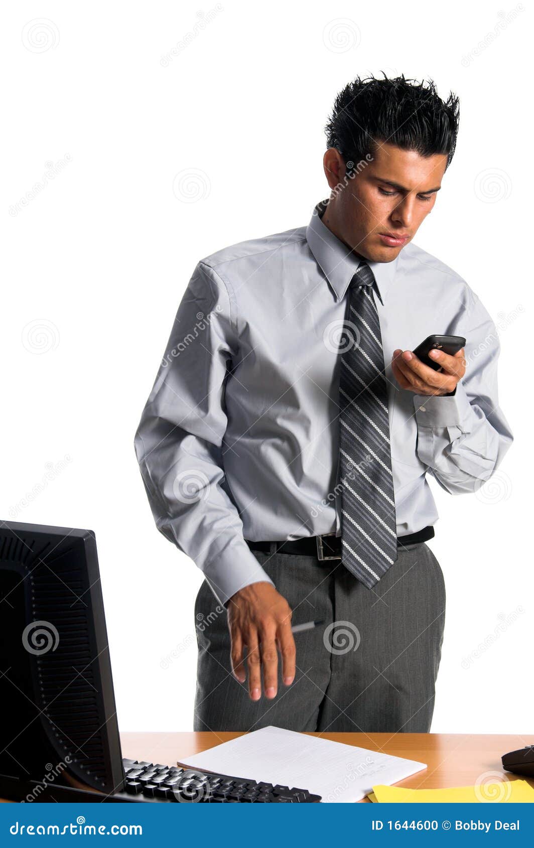 Hispanic Executive stock photo. Image of file, message - 1644600