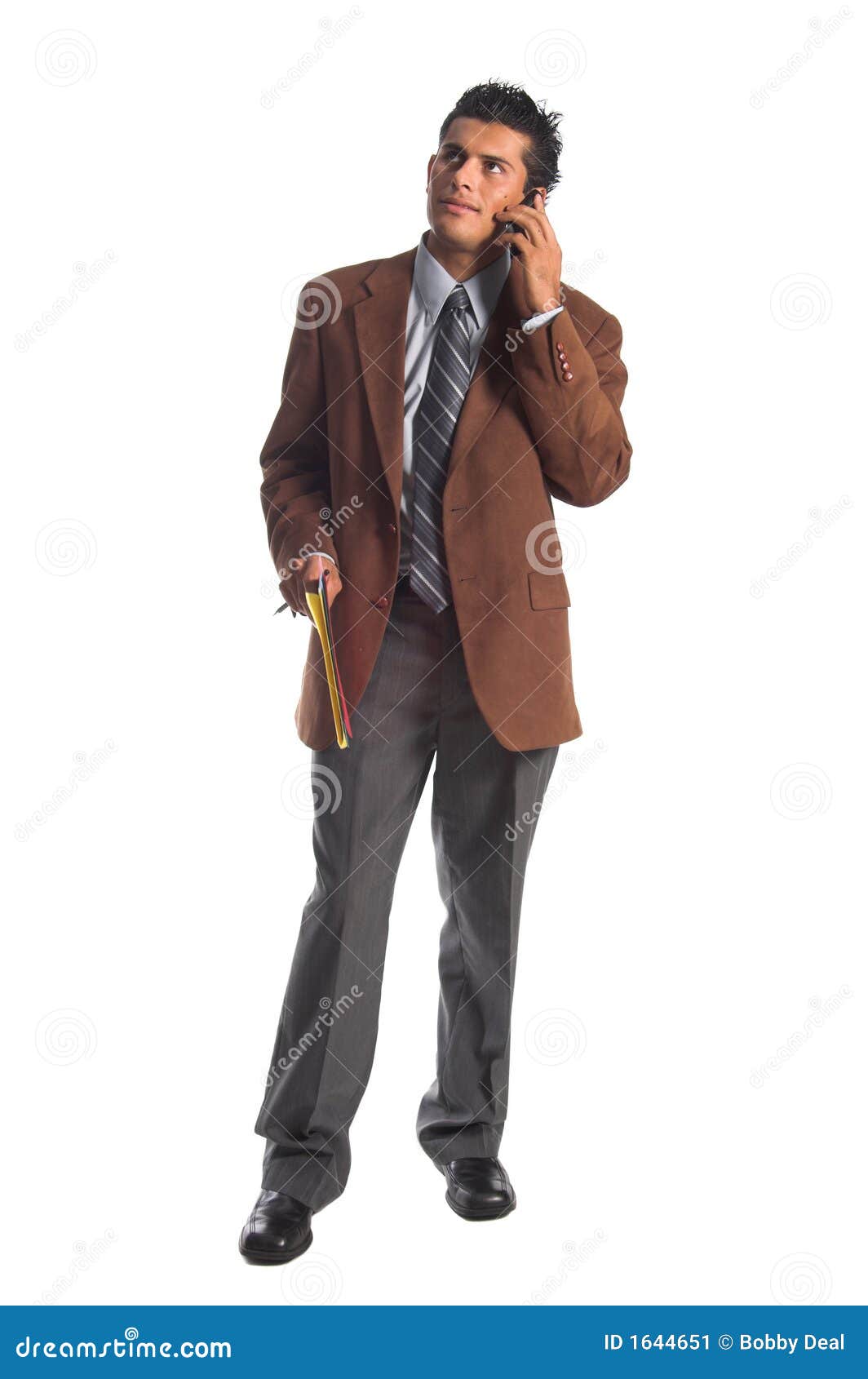 Hispanic Executive stock image. Image of phone, business - 1644651