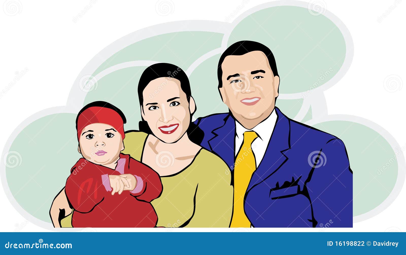 Hispanic family stock vector. Illustration of family - 16198822