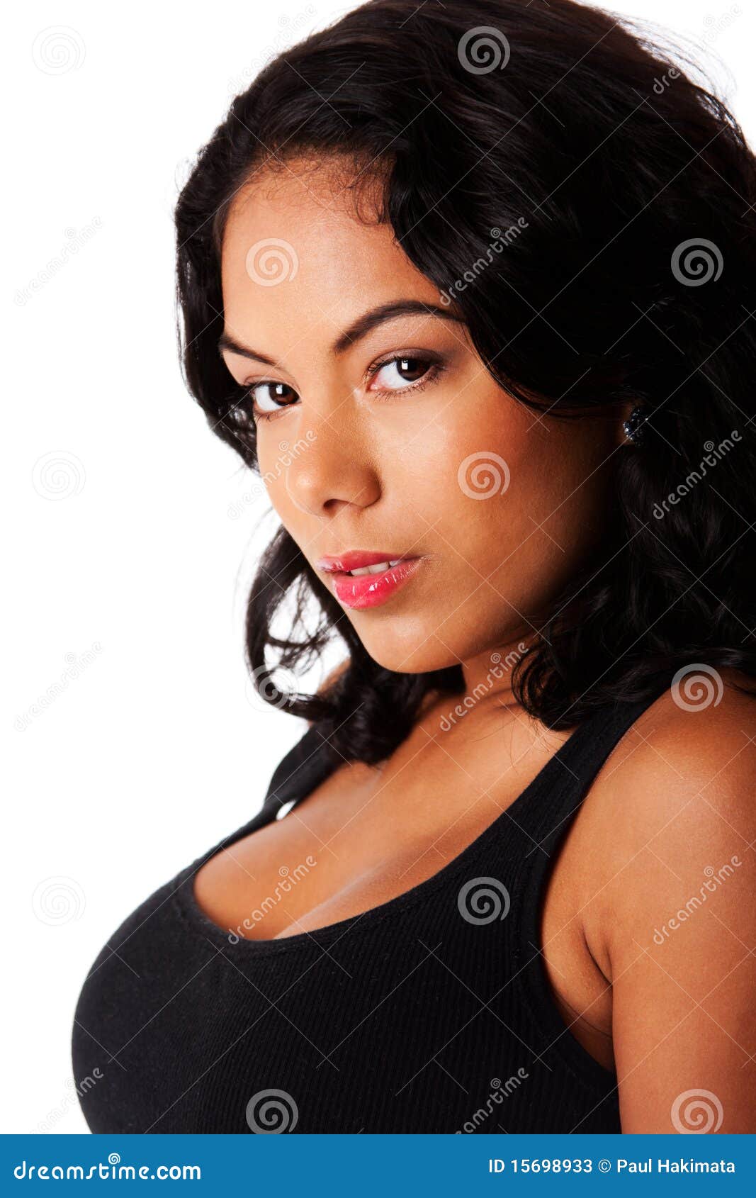 Hispanic female face stock image. Image of hair, female - 15698933