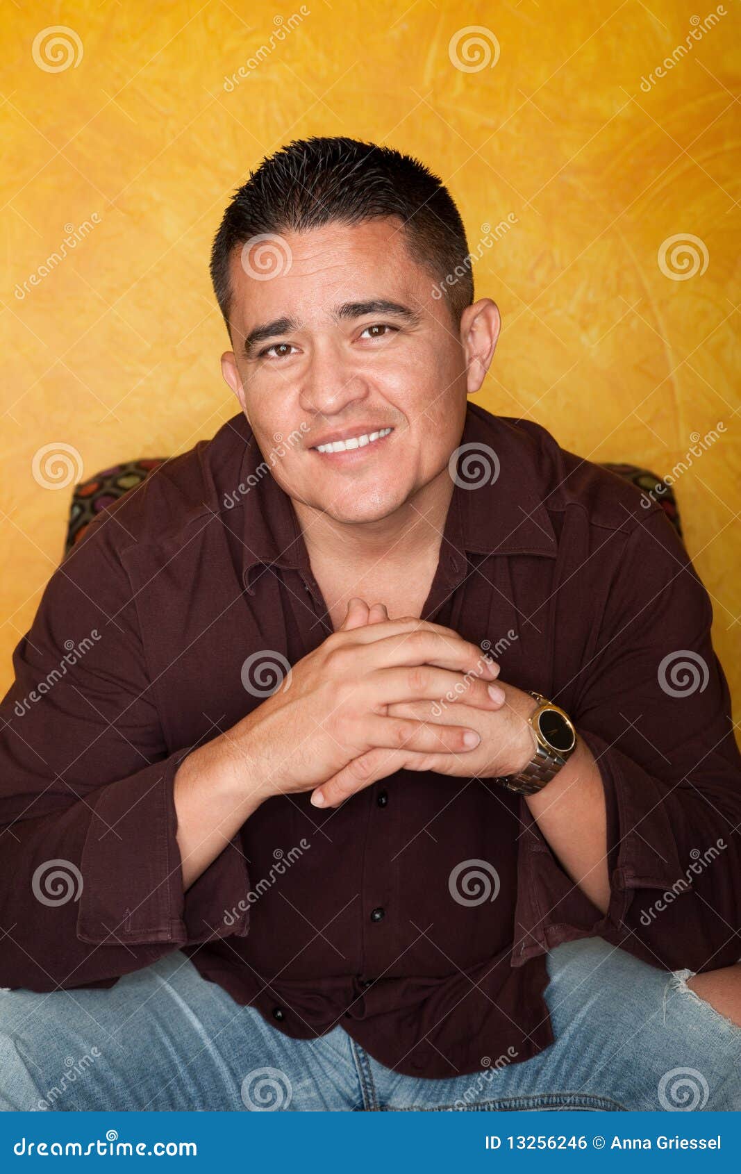 Hispanic Man stock photo. Image of jeans, mexican, hispanic - 13256246