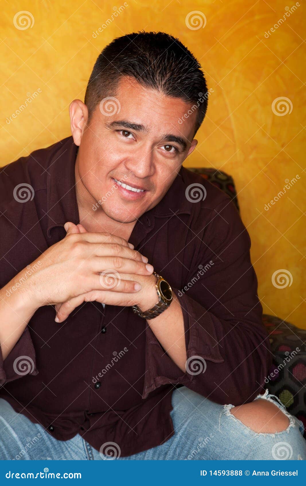 Hispanic Man stock photo. Image of smile, alone, handsome - 14593888